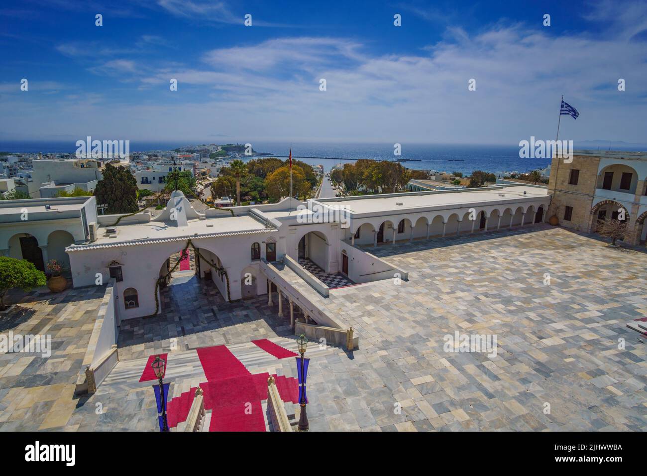 Exterior view of Panagia Megalochari cathedral church (Virgin Mary) in ...