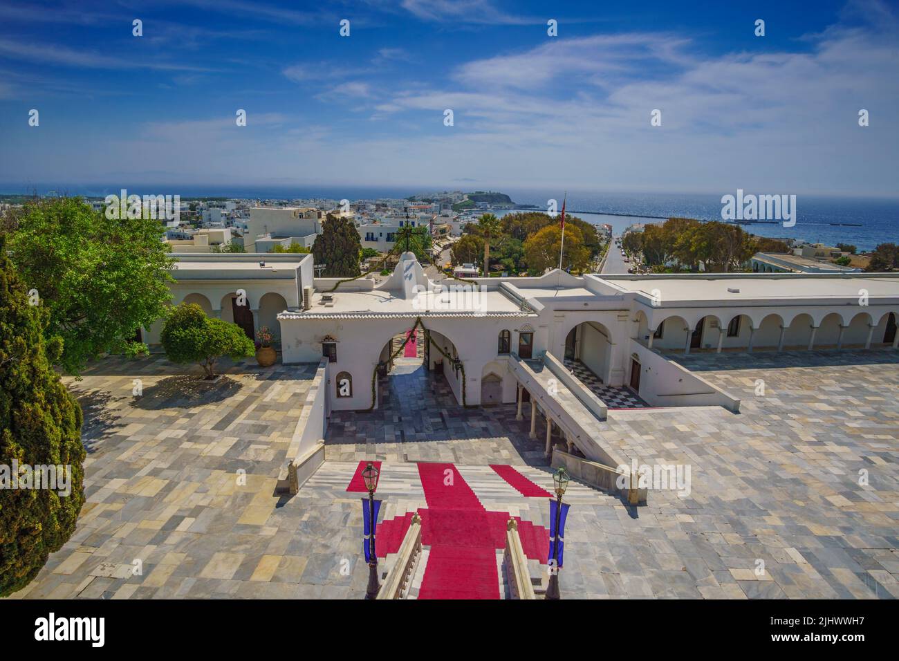 Exterior view of Panagia Megalochari cathedral church (Virgin Mary) in ...