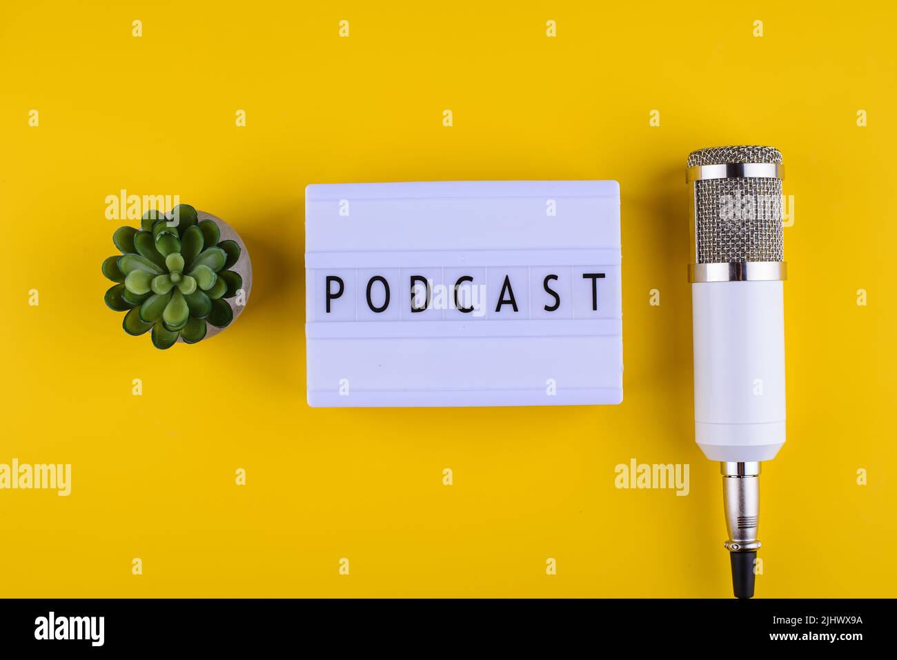 Podcast internet broadcasting concept hi-res stock photography and ...