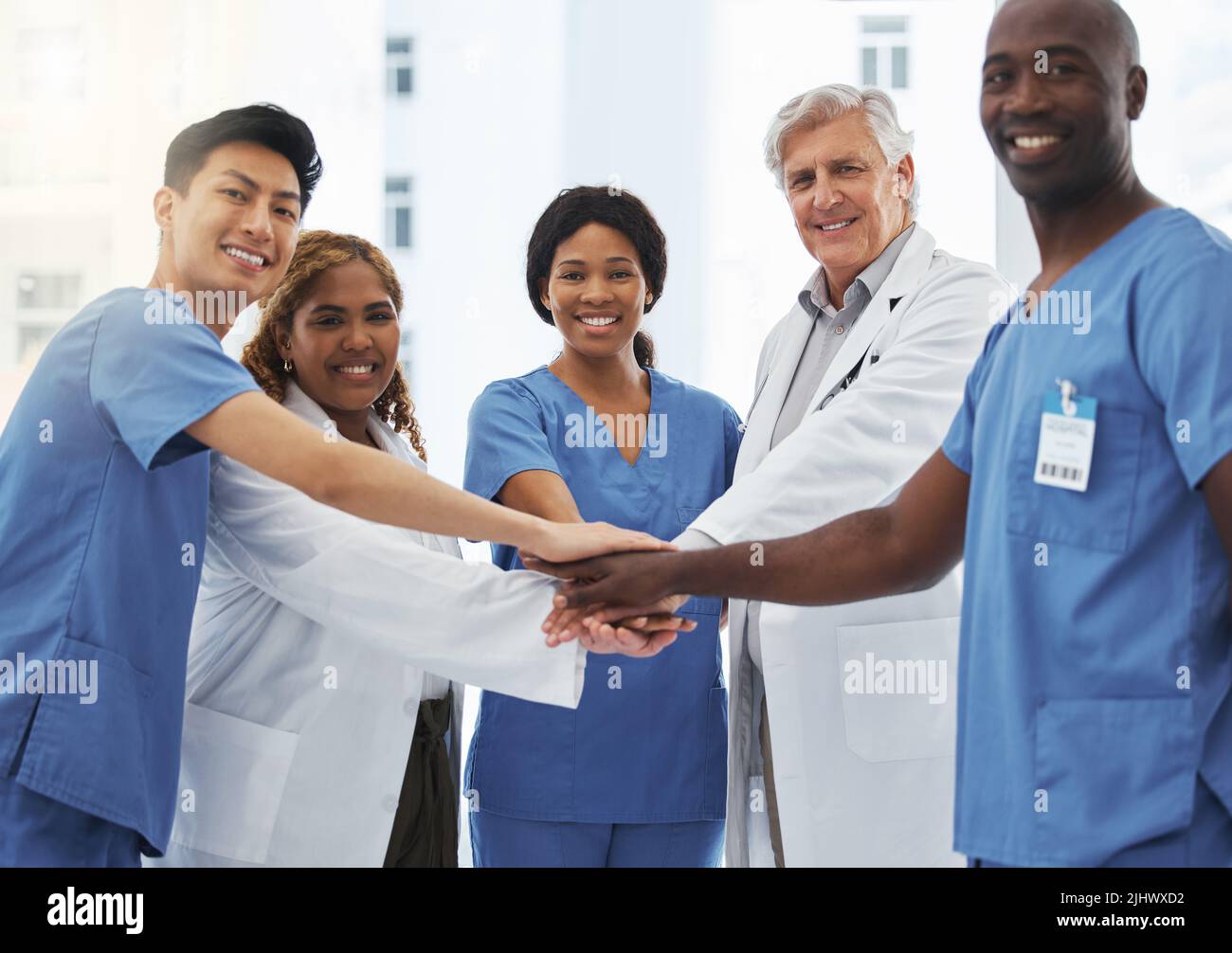 A mix of skills works the best. Portrait of a group of medical ...