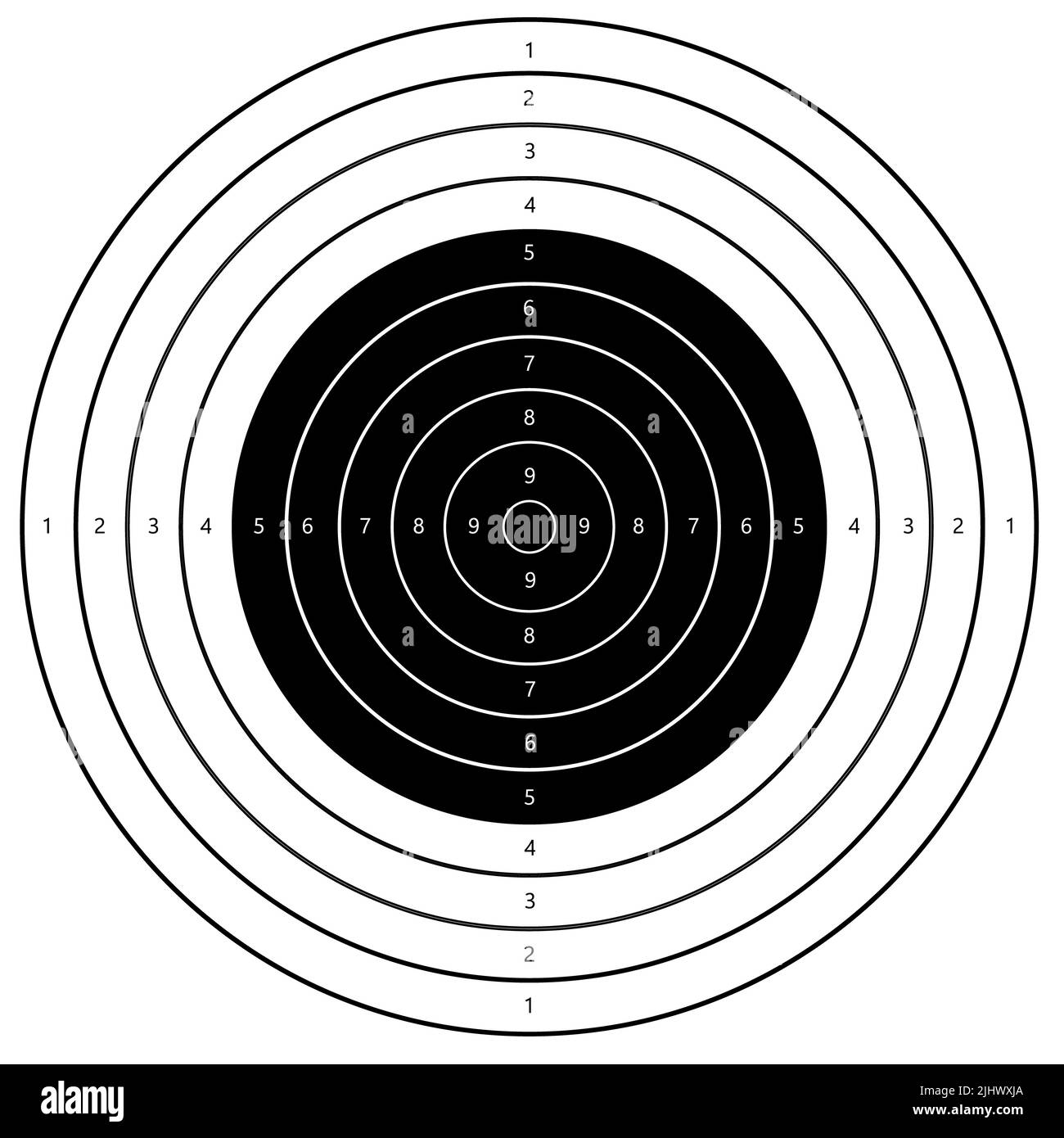 blank gun target. bullseye shooting target sign. shooting target symbol ...