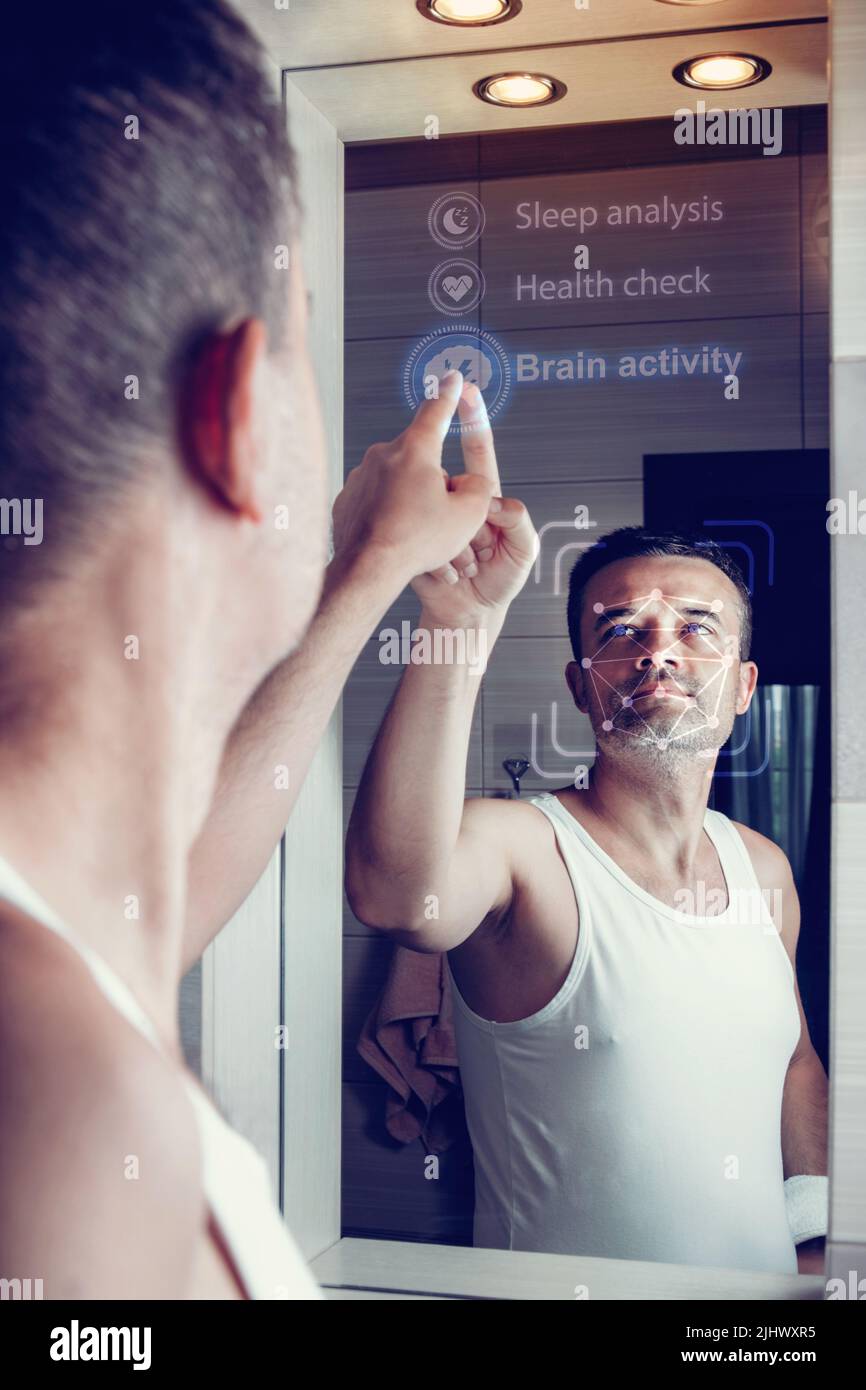 Smart bathroom mirror hi-res stock photography and images - Alamy