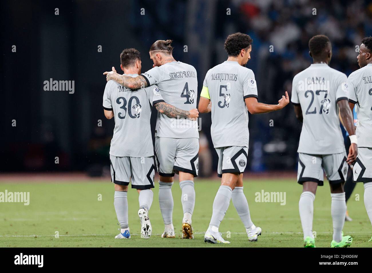 Tokyo, Japan. 20th July, 2022. Lionel Messi, Sergio Ramos (PSG ...