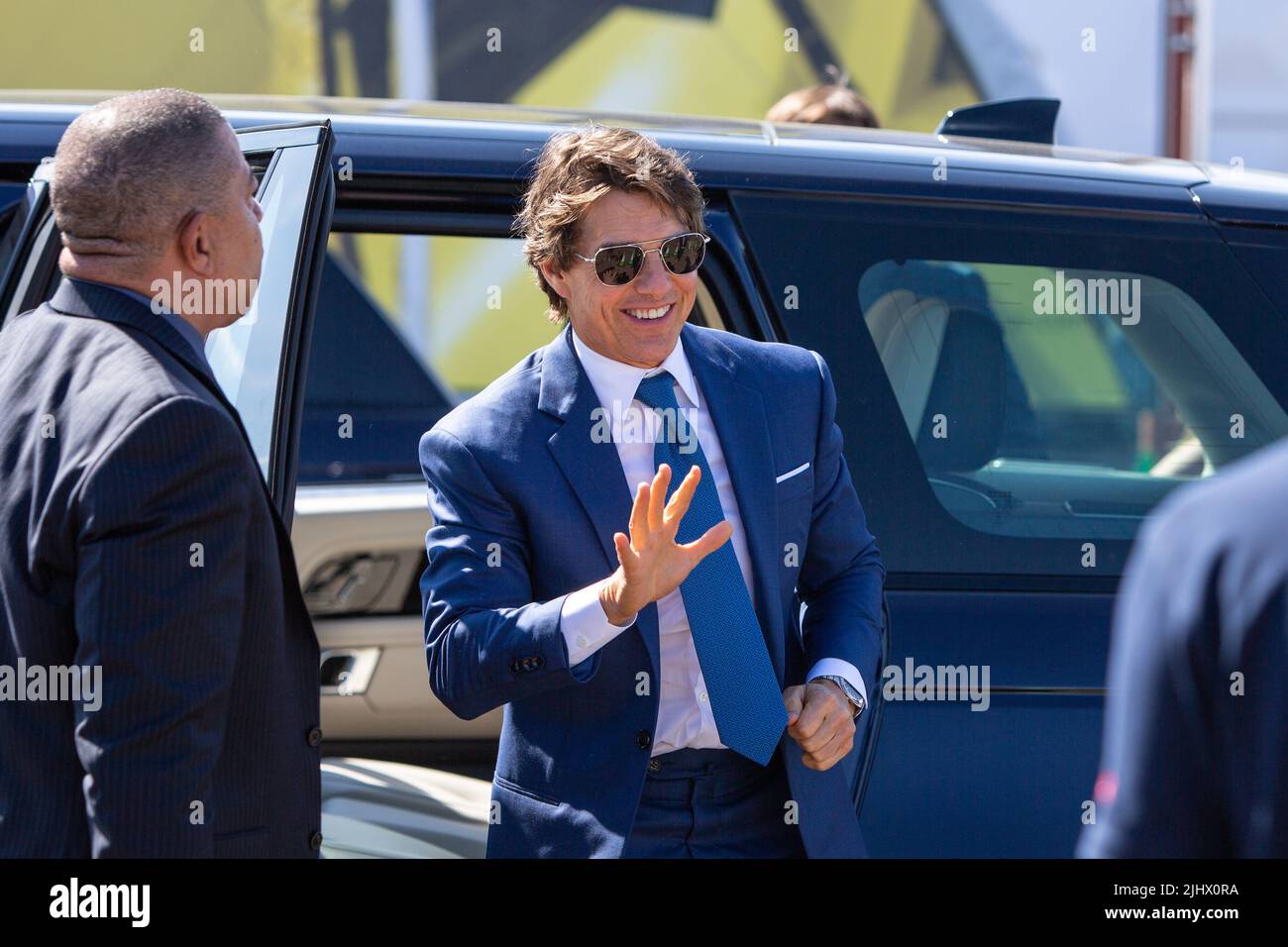Tom Cruise at the Royal International Air Tattoo 2022 at RAF Fairford ...