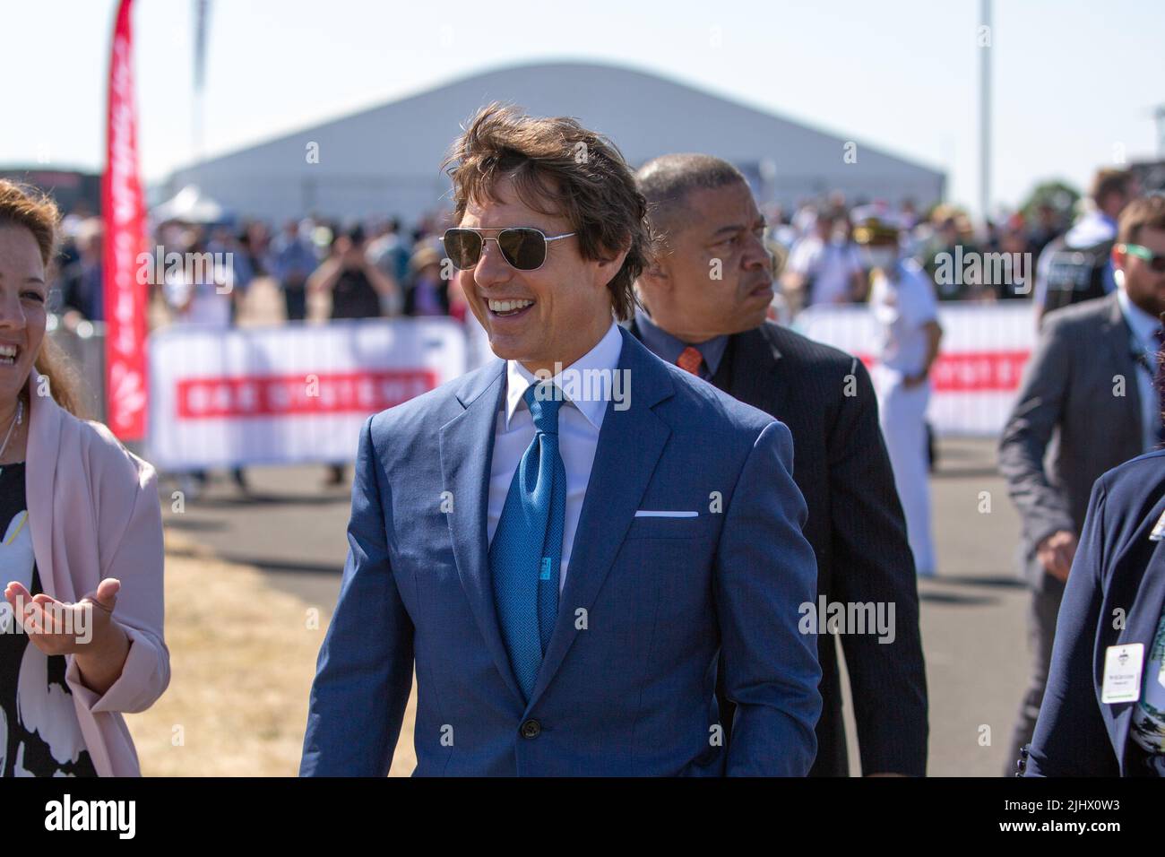 Tom Cruise at the Royal International Air Tattoo 2022 at RAF Fairford ...