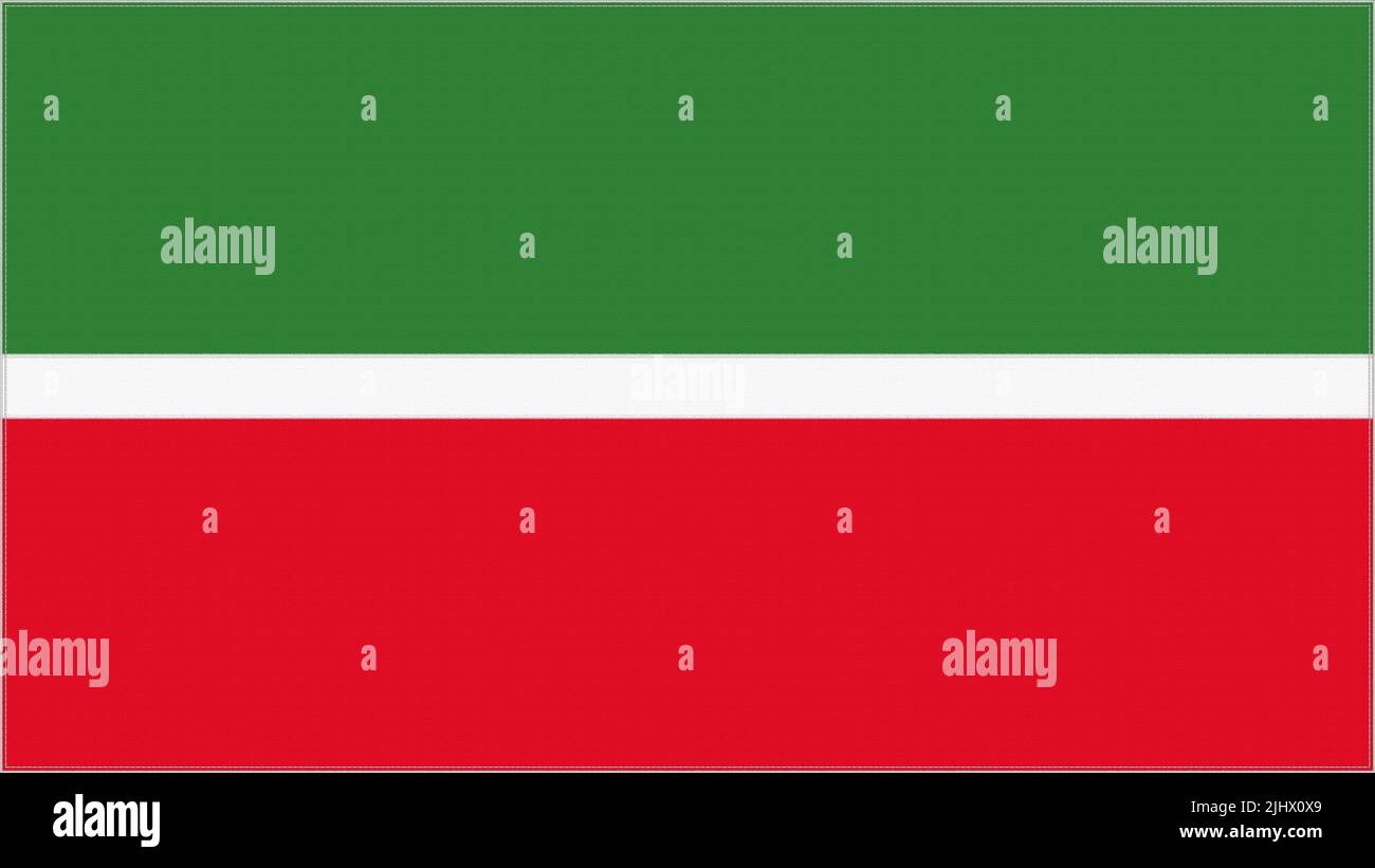 Tatarstan embroidery flag. Emblem stitched fabric. Embroidered coat of ...