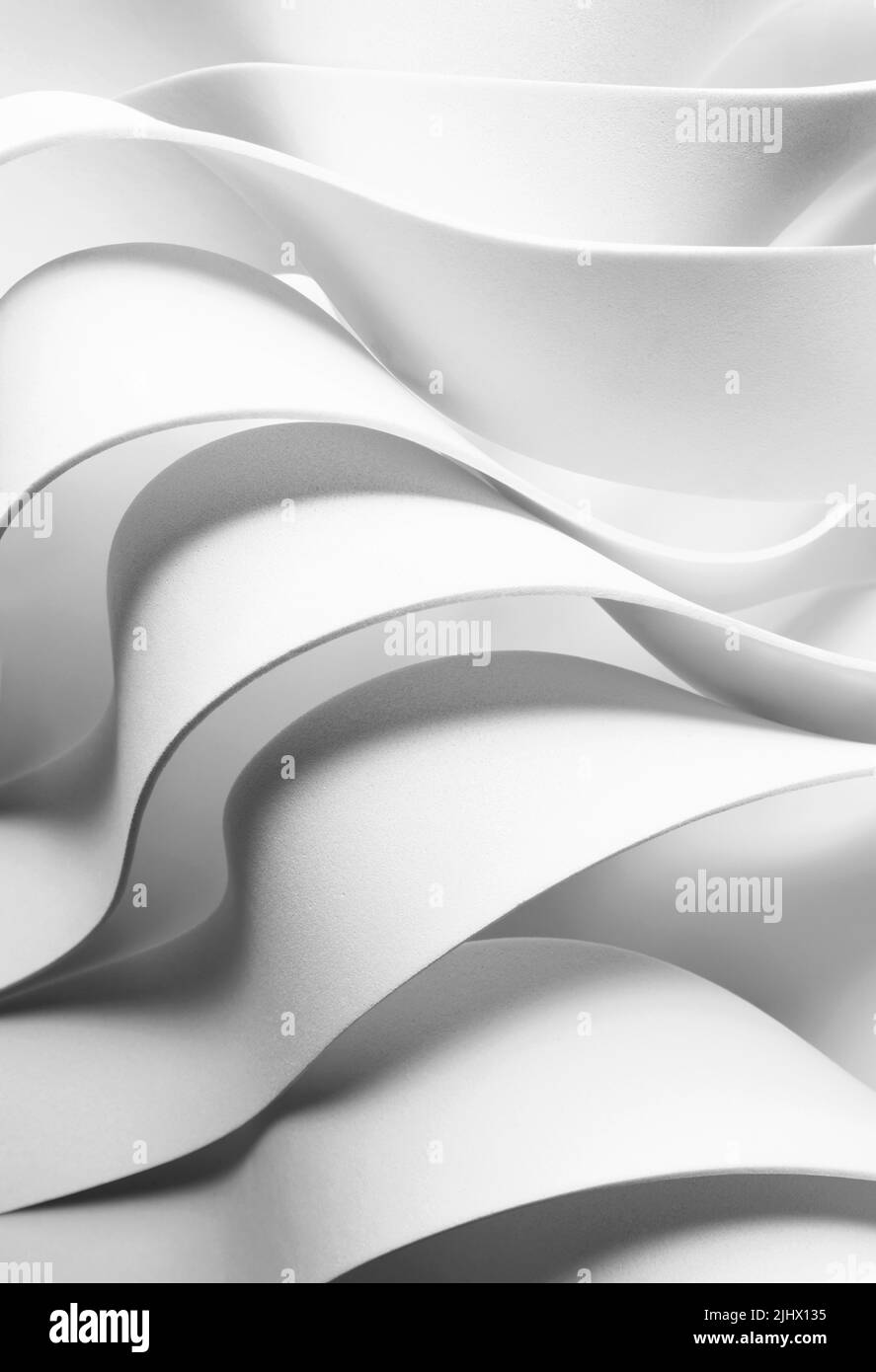 Waves elements white background, abstract Stock Photo - Alamy