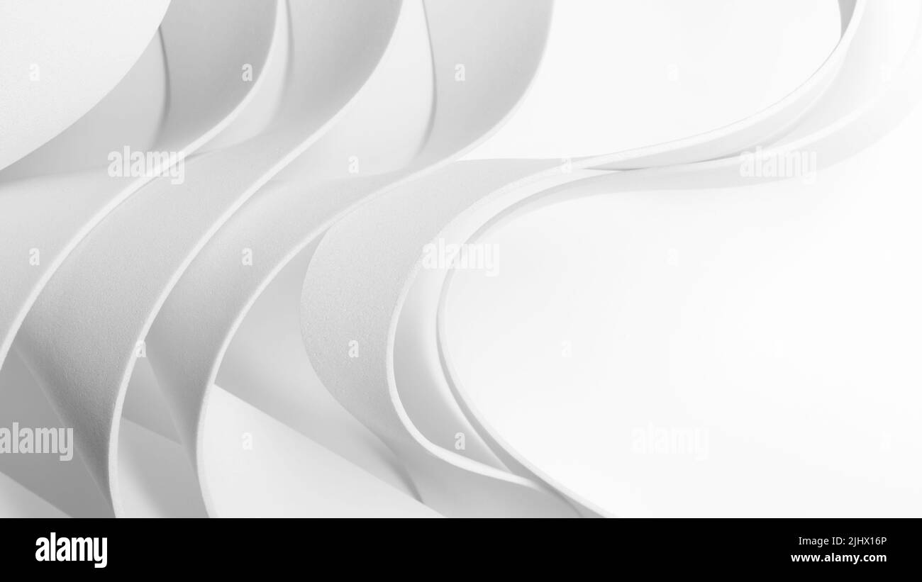 Waves elements white background, abstract Stock Photo - Alamy