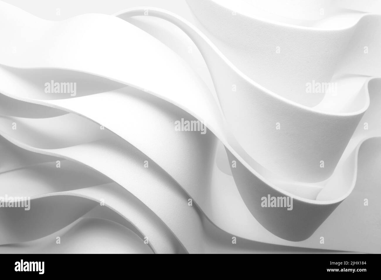 Waves elements white background, abstract Stock Photo - Alamy