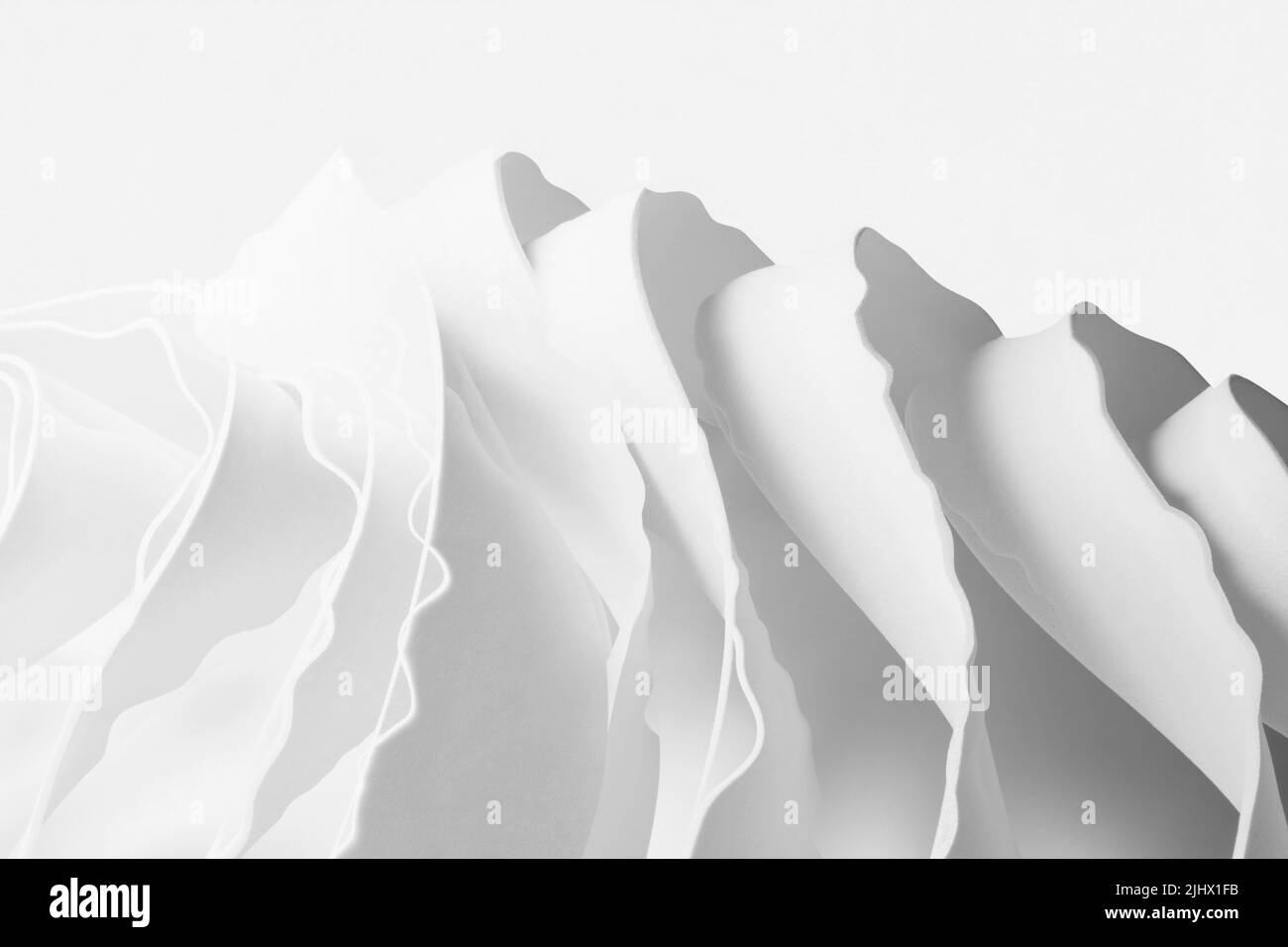 Waves elements white background, abstract Stock Photo - Alamy
