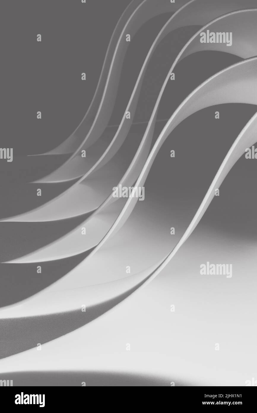 Structure made from wavy elements, abstract background Stock Photo - Alamy