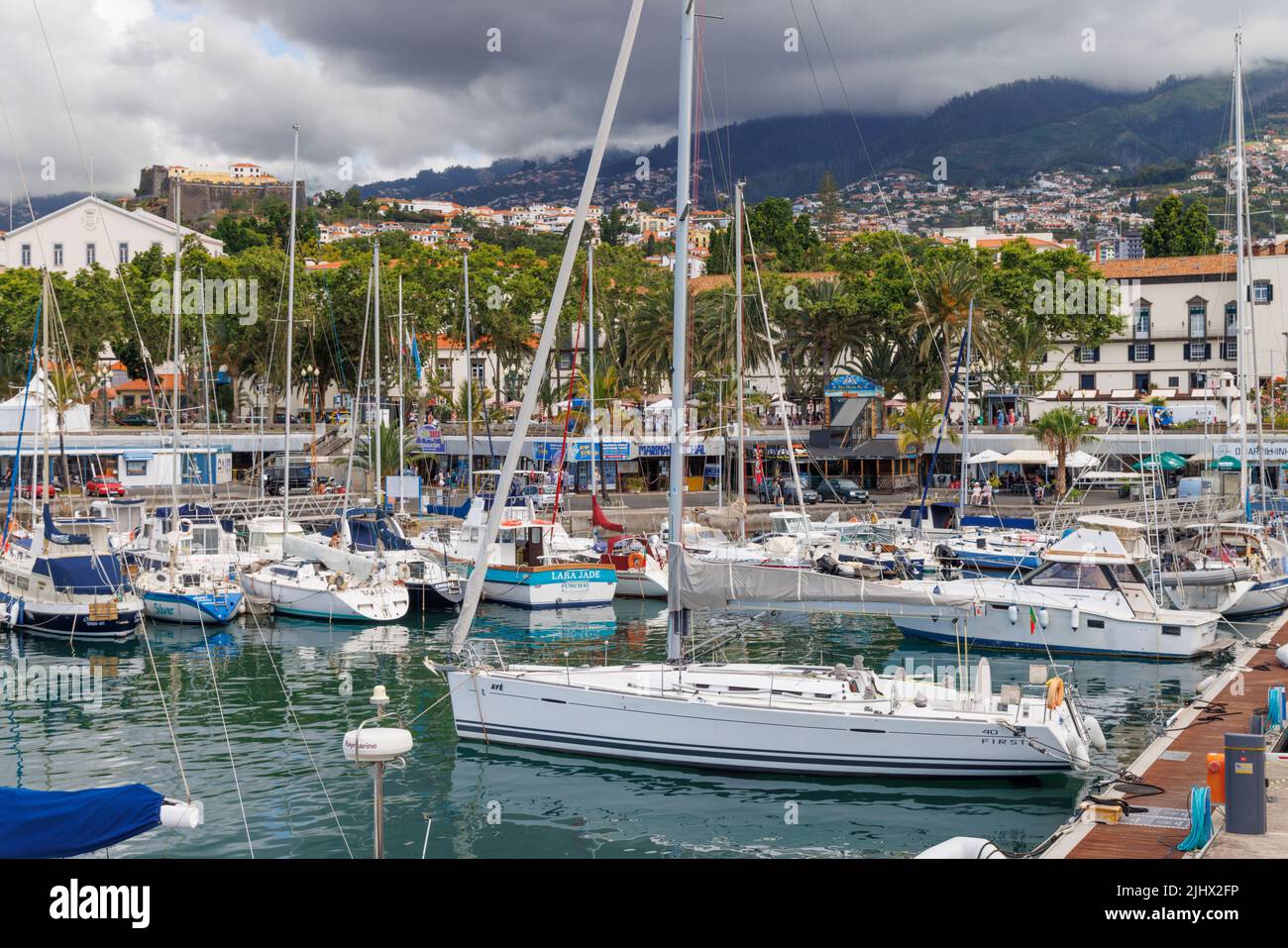 Funchal marina, Madeira, Portugal Stock Photo - Alamy