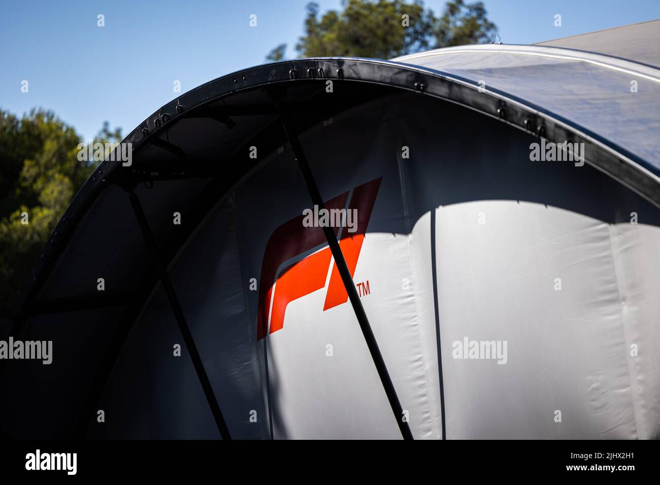 FOM TV Compound during the Formula 1 Lenovo Grand Prix de France ...