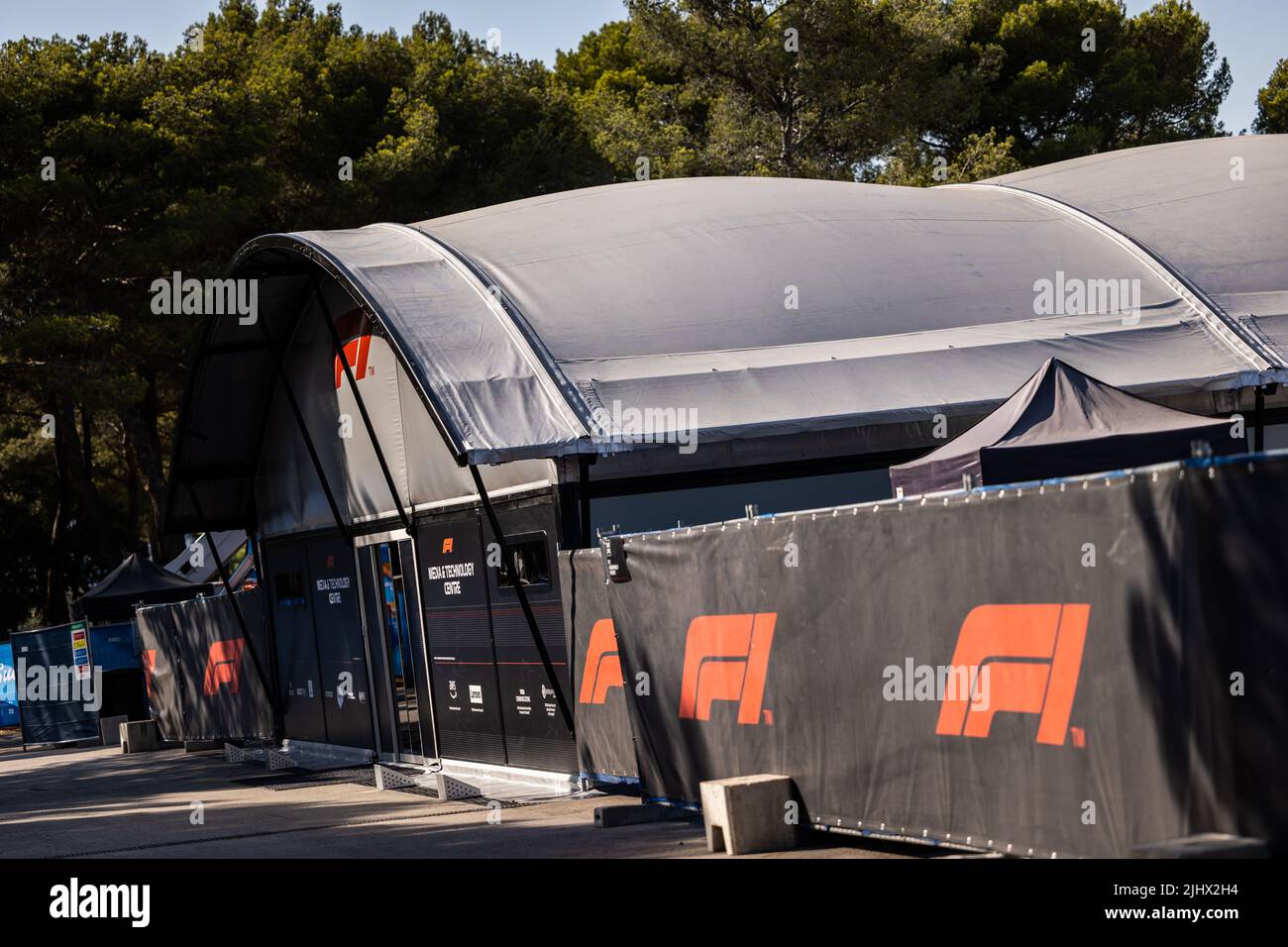 FOM TV Compound during the Formula 1 Lenovo Grand Prix de France ...