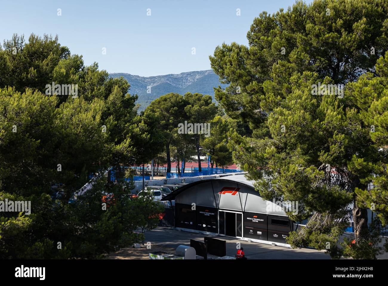 FOM TV Compound during the Formula 1 Lenovo Grand Prix de France ...