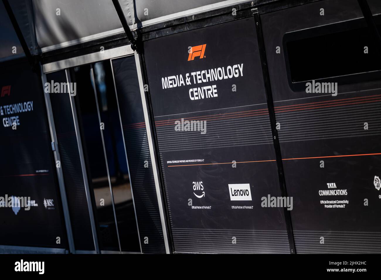 FOM TV Compound during the Formula 1 Lenovo Grand Prix de France ...