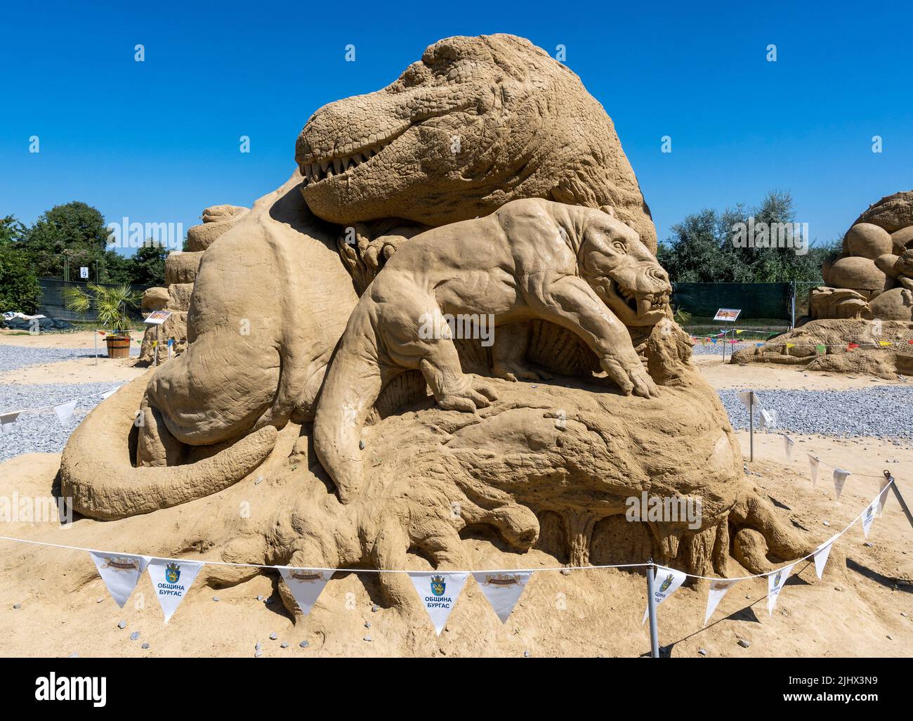 Burgas Bulgaria 20th July 2022 : This year Sand fest returns after a ...