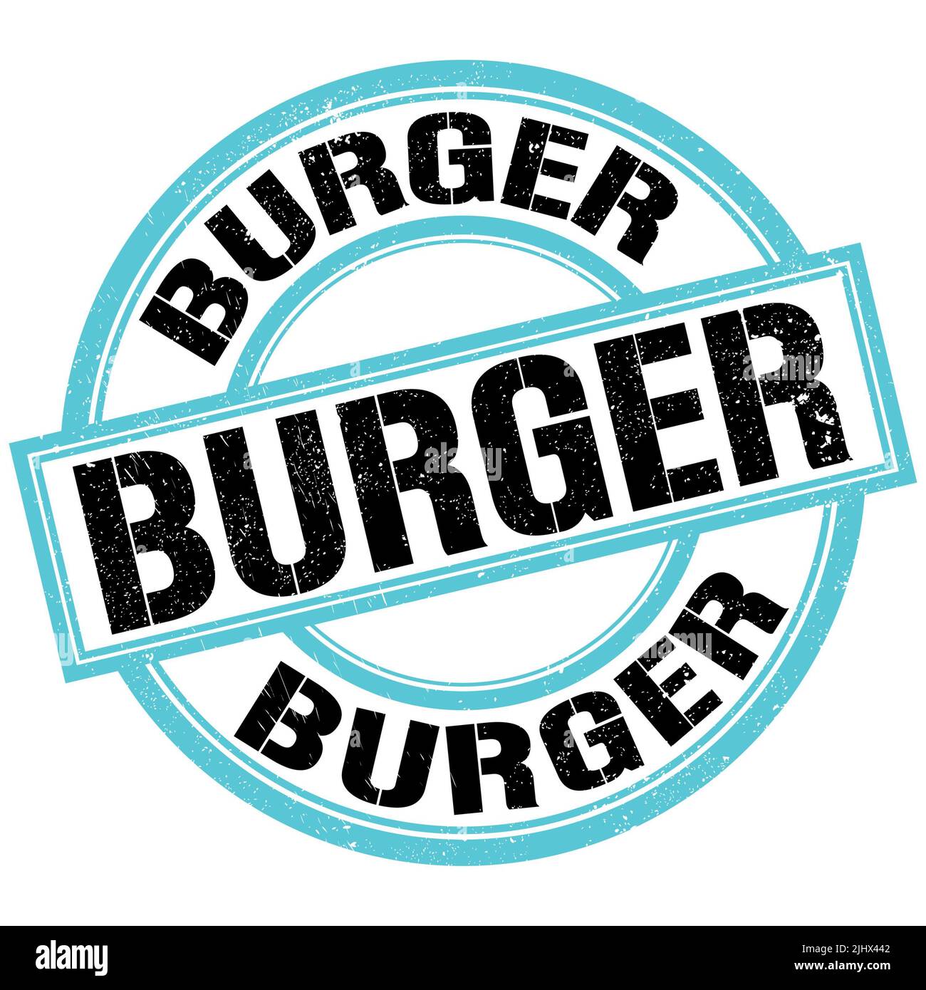 Round burger sign hi-res stock photography and images - Alamy