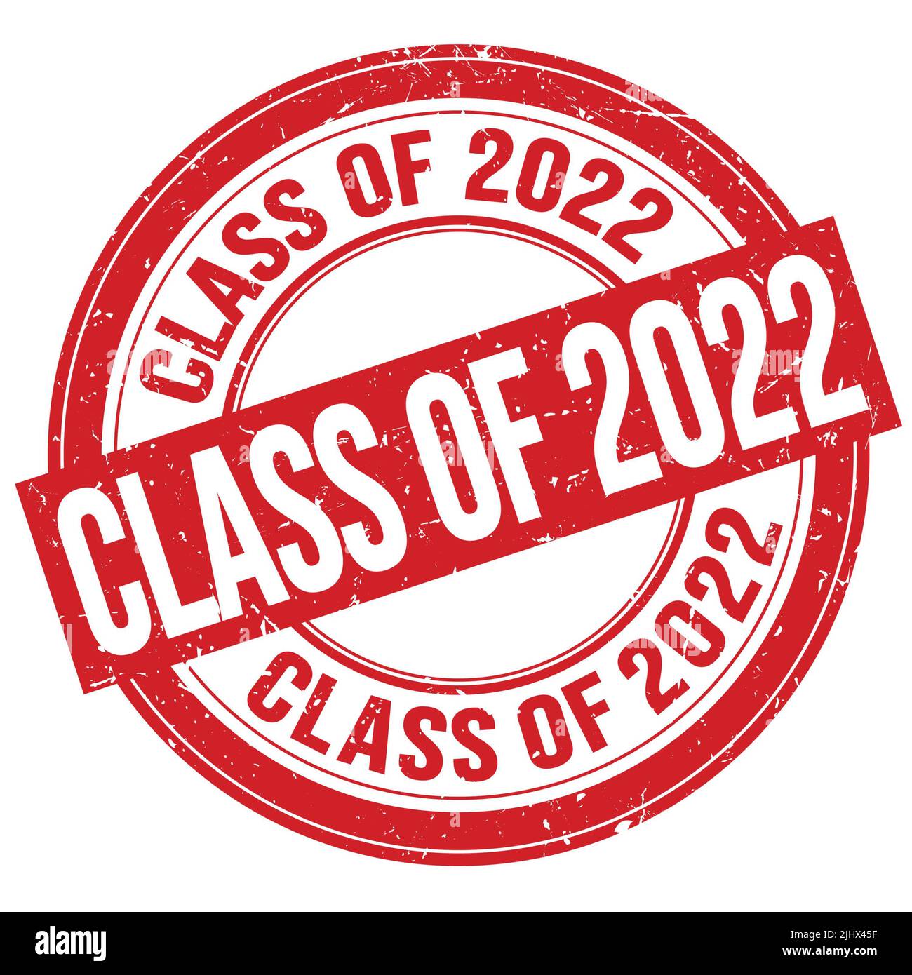 CLASS OF 2022 text written on red round grungy stamp sign Stock Photo ...