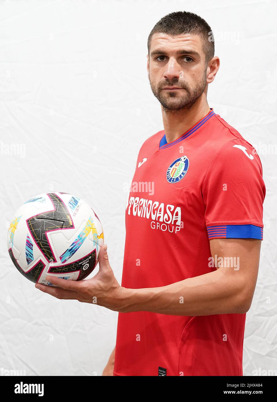 Getafe CF's Stefan Mitrovic during official photo session. July 18 ...