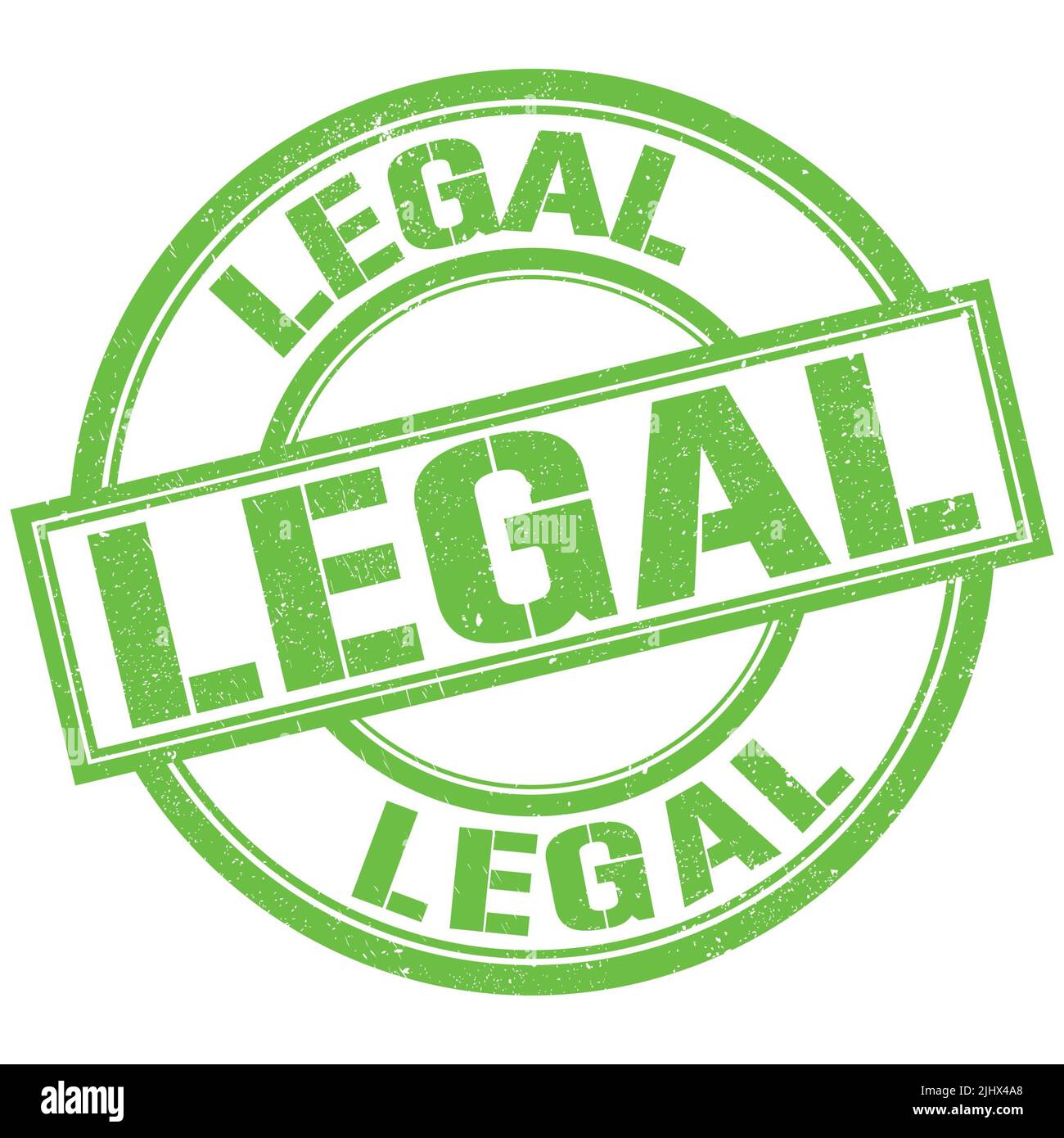 LEGAL text written on green round stamp sign Stock Photo - Alamy