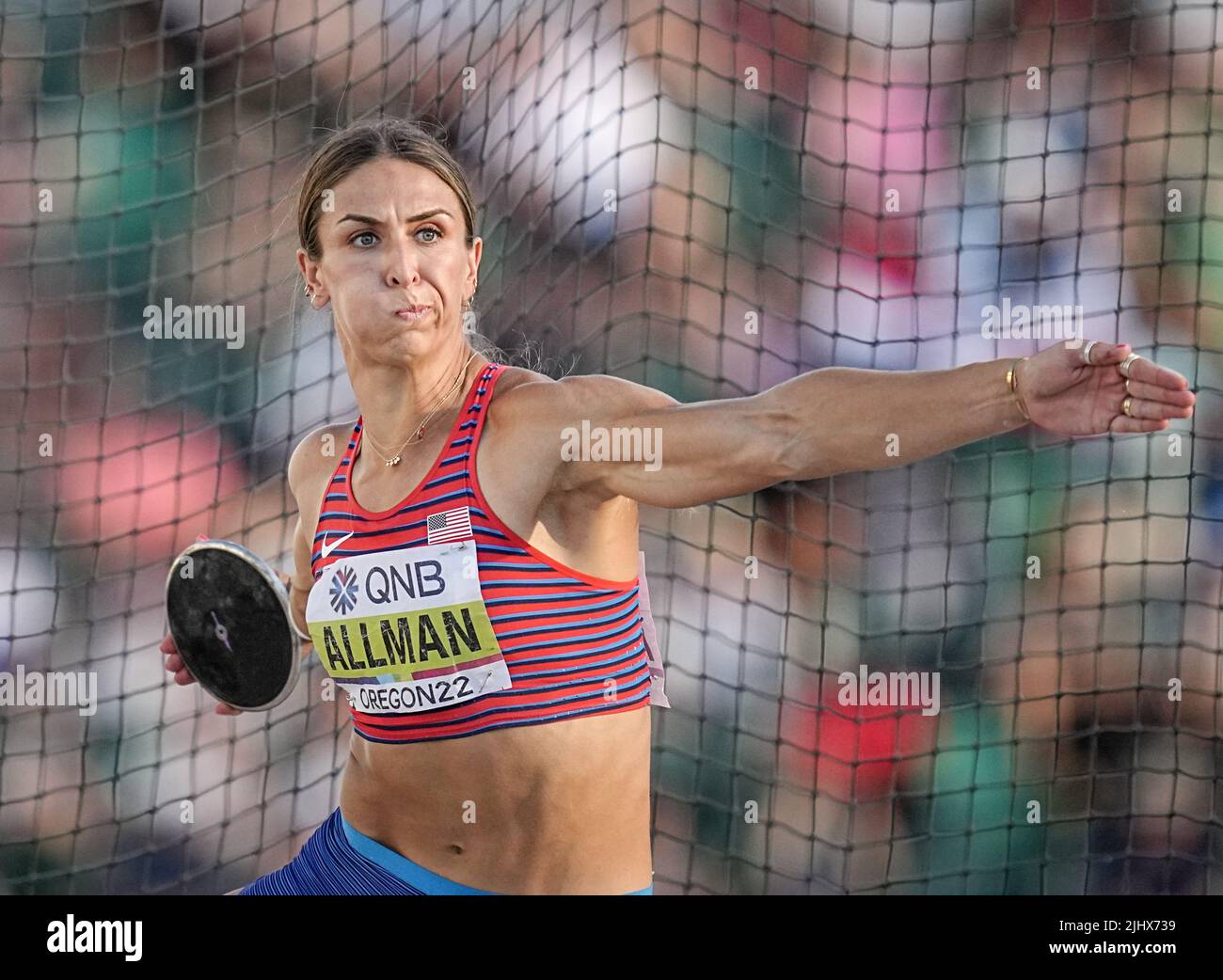 Eugene, USA. 20th July, 2022. Athletics: World Championship, Discus ...