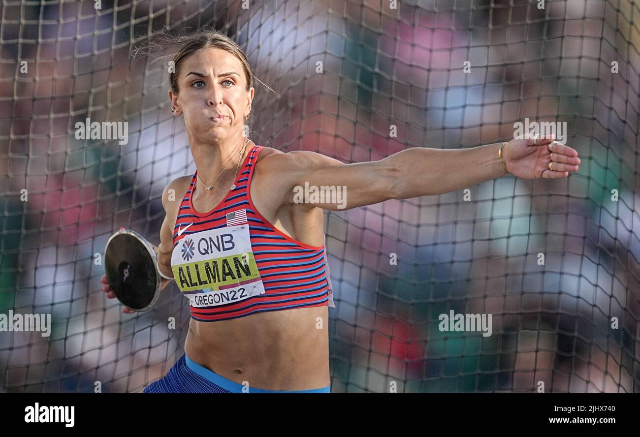 Eugene, USA. 20th July, 2022. Athletics: World Championships, Valerie ...
