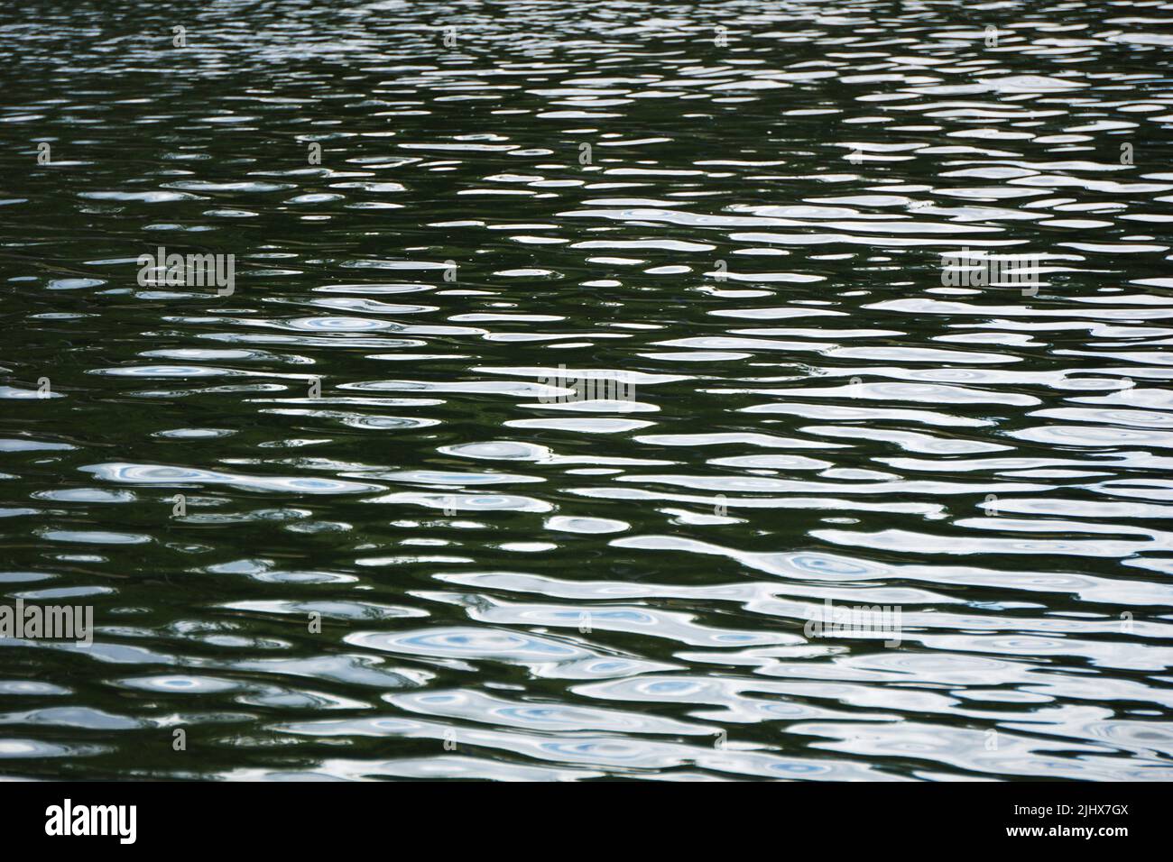 Ripples on water surface - sky reflection Stock Photo - Alamy