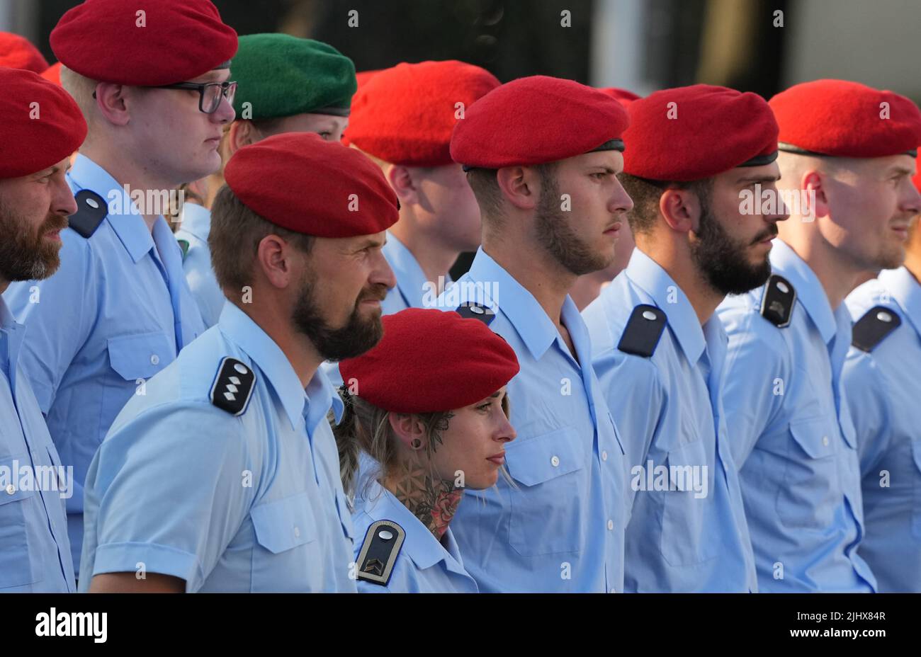 Berlin, Germany. 20th July, 2022. Recruits of the German Armed Forces ...