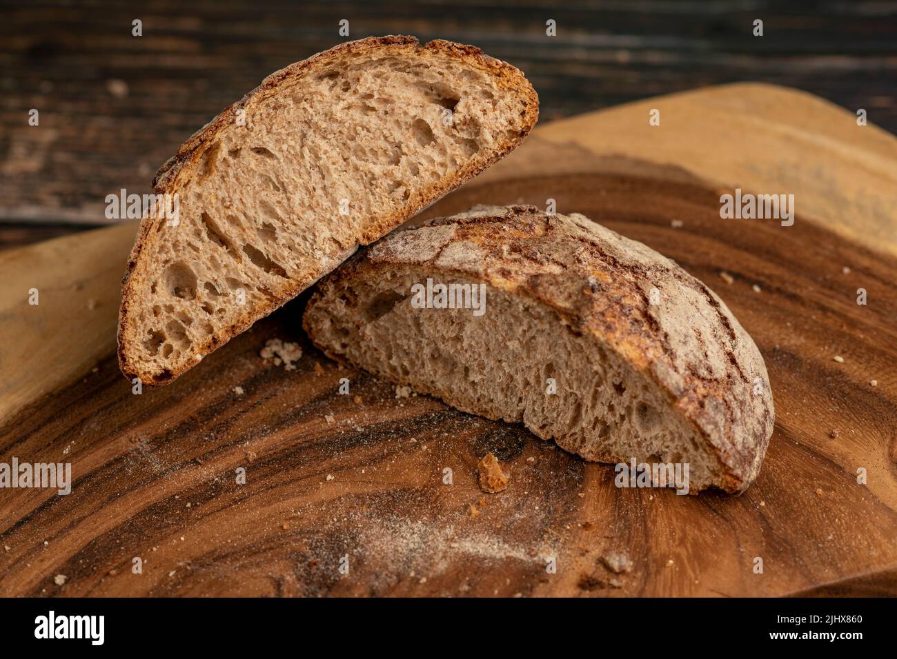 Homemade wholegrain rustic bread - stock photo Stock Photo - Alamy