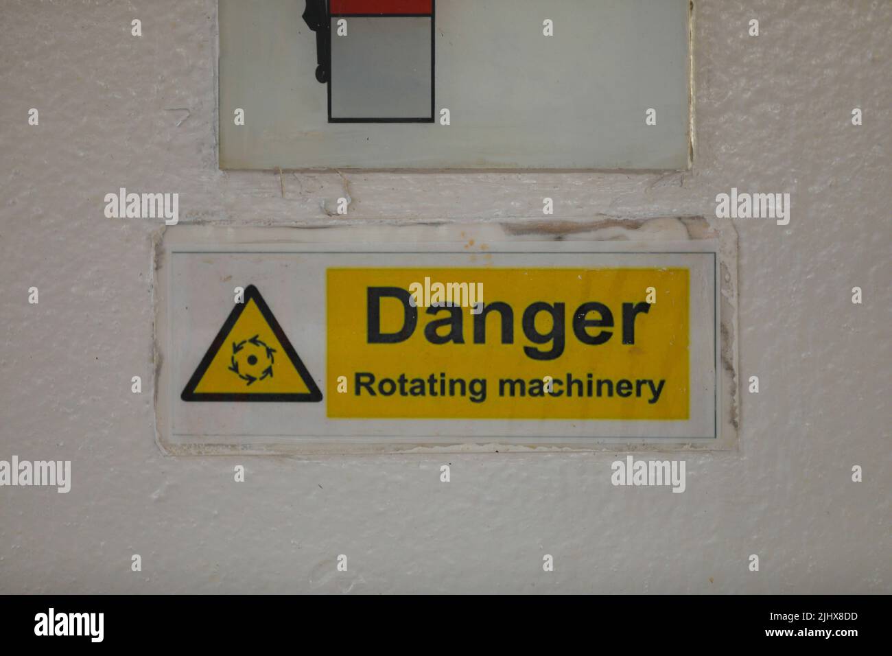 Danger Rotating Equipment Lockout Power Before Entering Compartment ...
