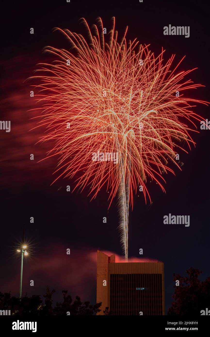 Fireworks display fired hi-res stock photography and images - Alamy