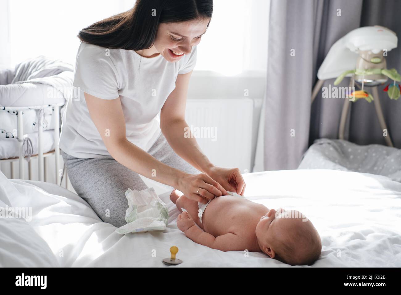 Diaper change hi-res stock photography and images - Alamy