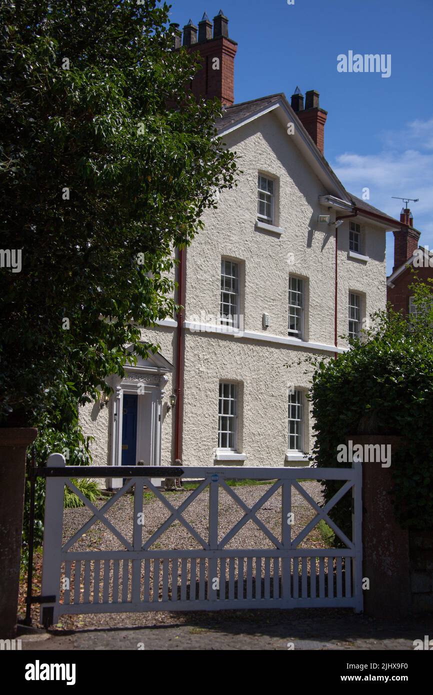 Village of Eccleston, England. Picturesque view of the 18th century ...