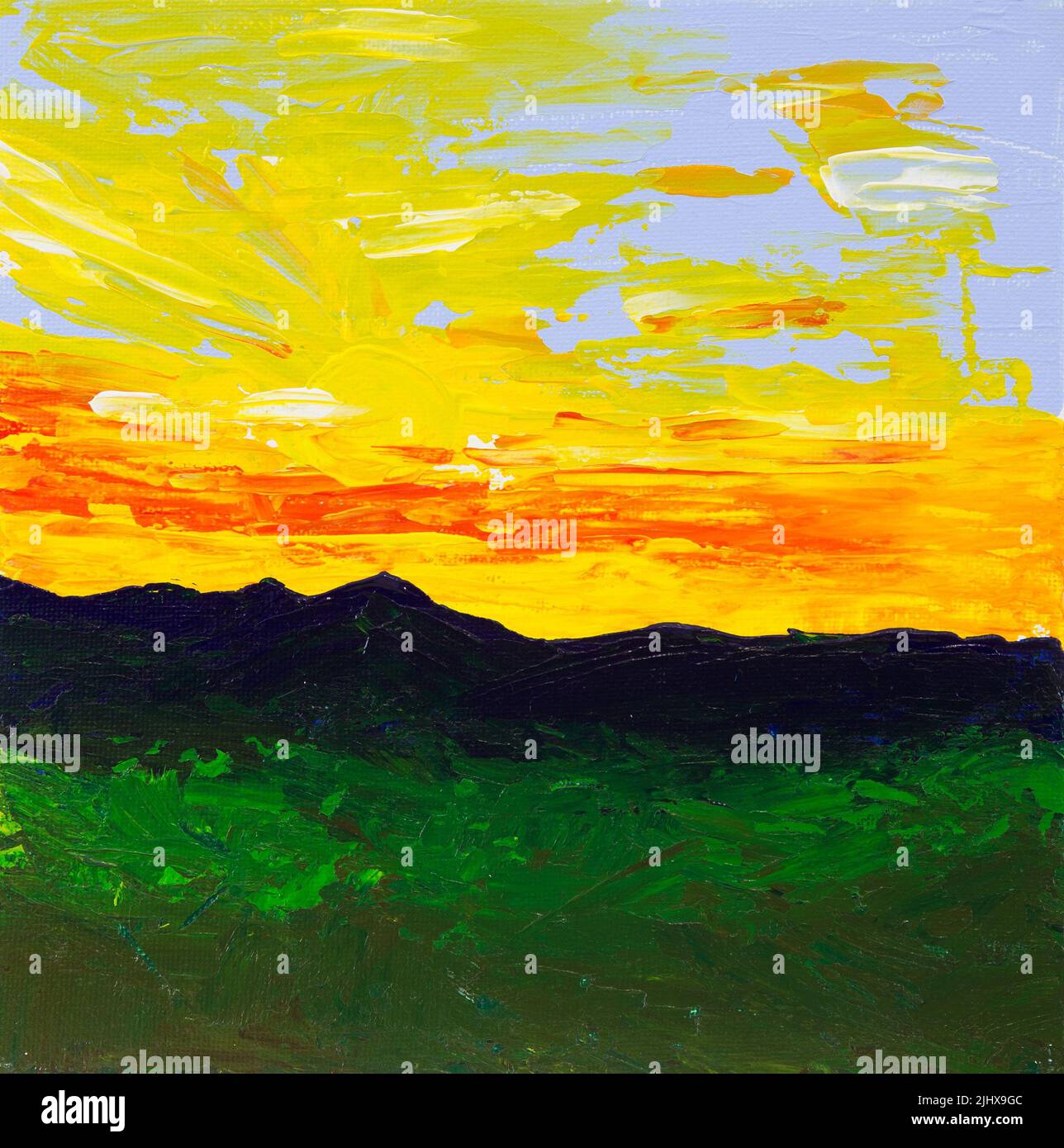 Field outdoor watercolour watercolor hi-res stock photography and ...