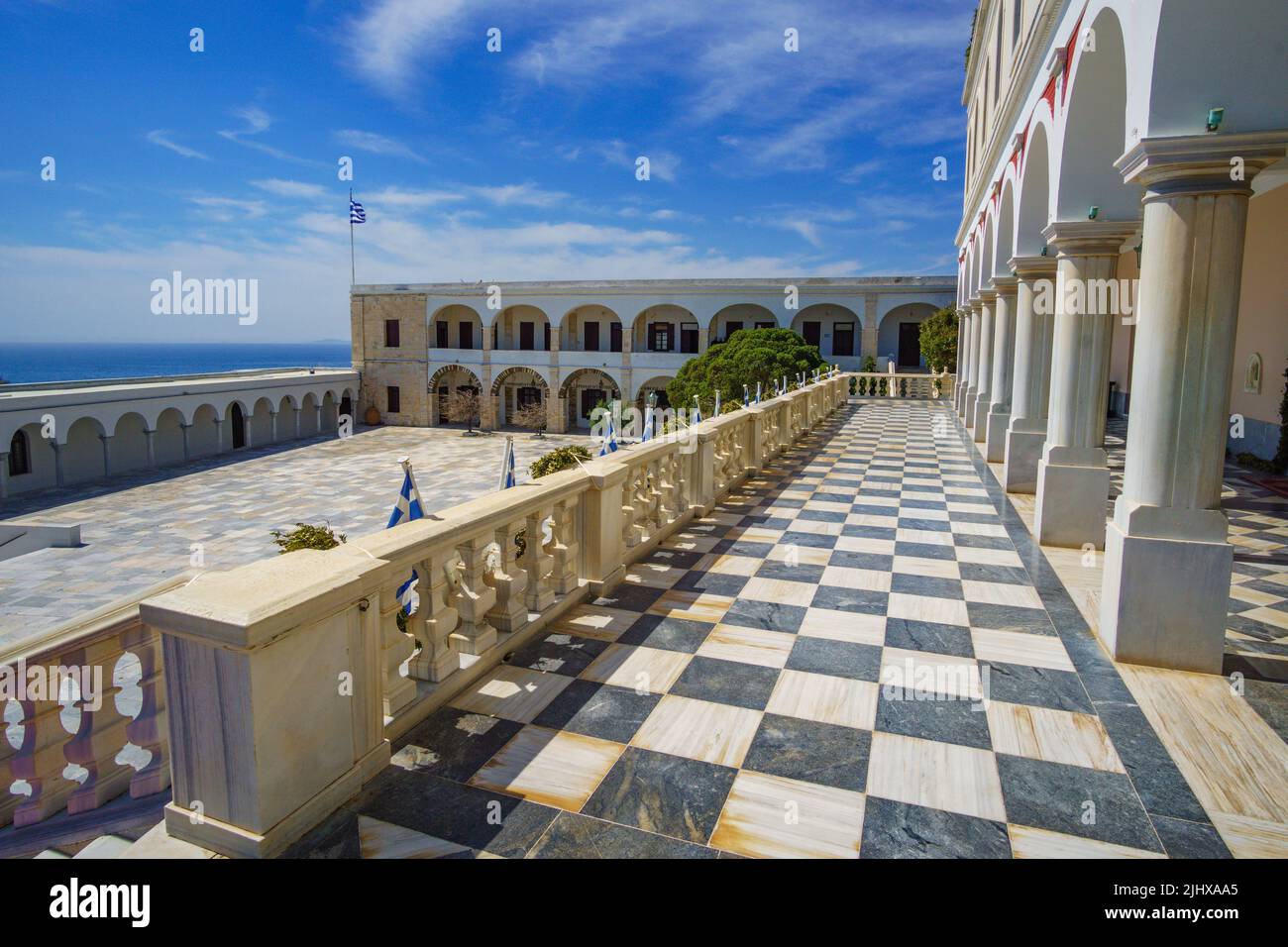 Exterior view of Panagia Megalochari cathedral church (Virgin Mary) in ...