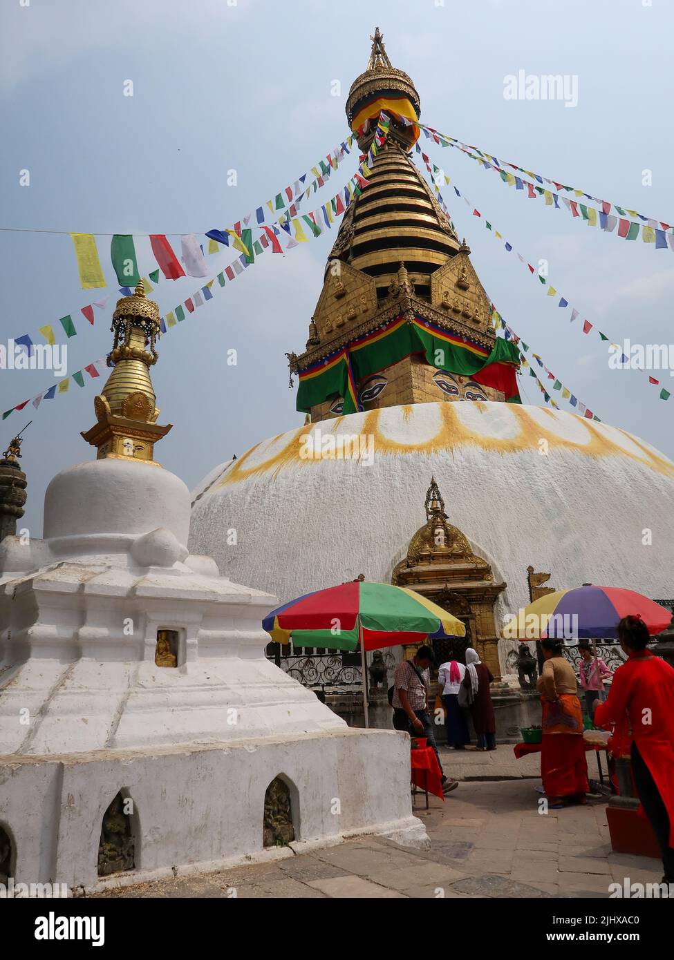Swayambhunath (monkey temple) Kathmandu, Nepal Stock Photo - Alamy
