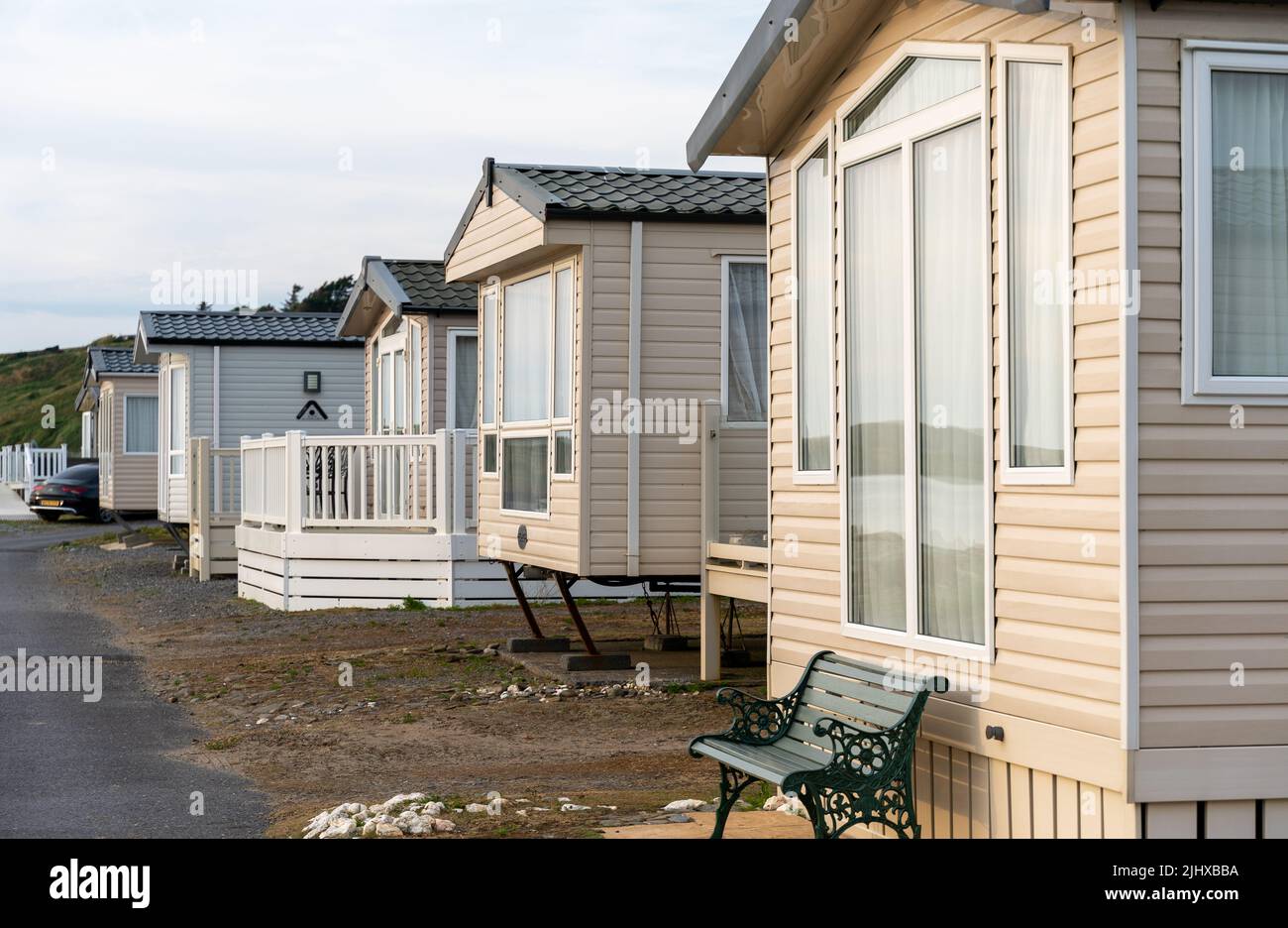 Vintage static caravan hi-res stock photography and images - Alamy