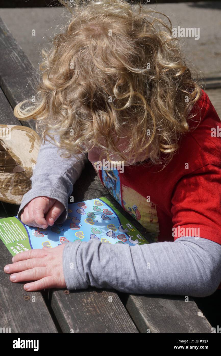 Child concentrating hi-res stock photography and images - Alamy