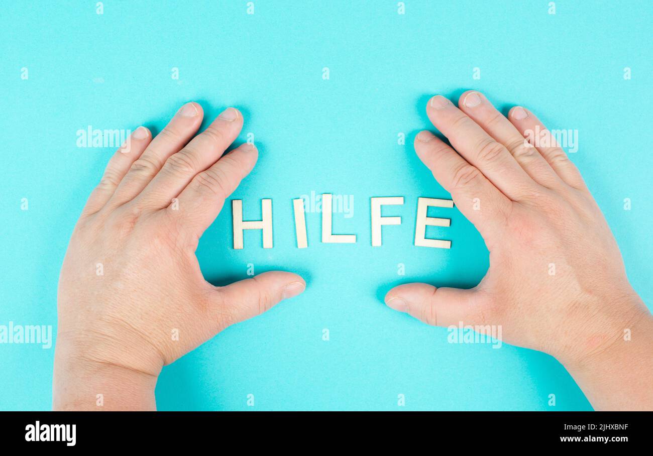 Word hands people holding letters hi-res stock photography and images ...