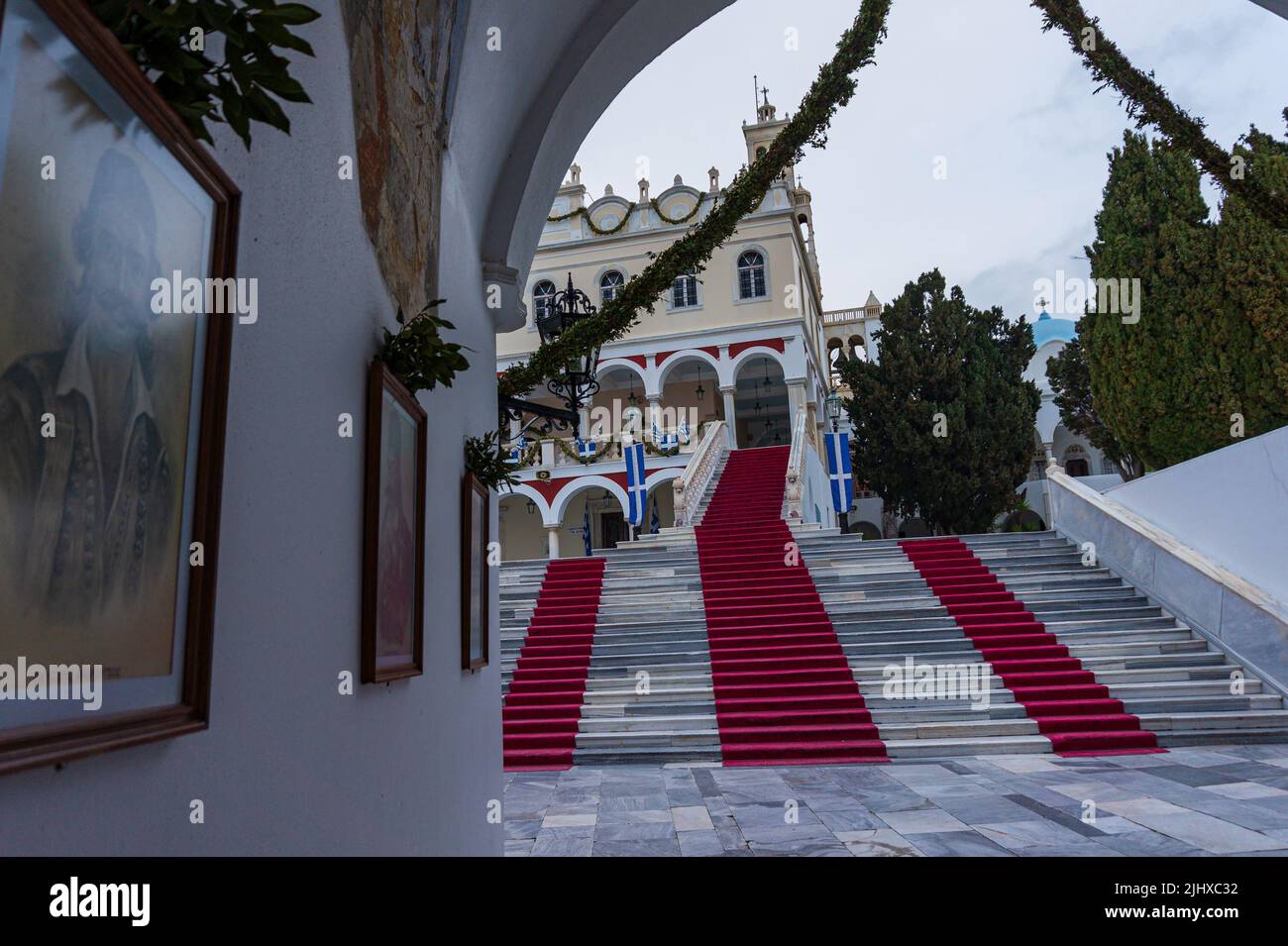 Exterior view of Panagia Megalochari cathedral church (Virgin Mary) in ...