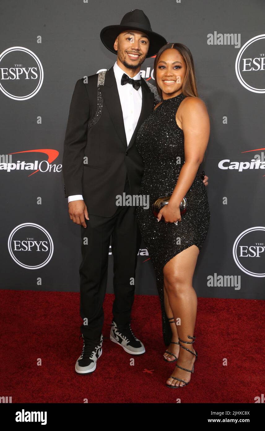 Hollywood, California Mookie Betts, Brianna Hammonds. 2022 ESPYs held ...