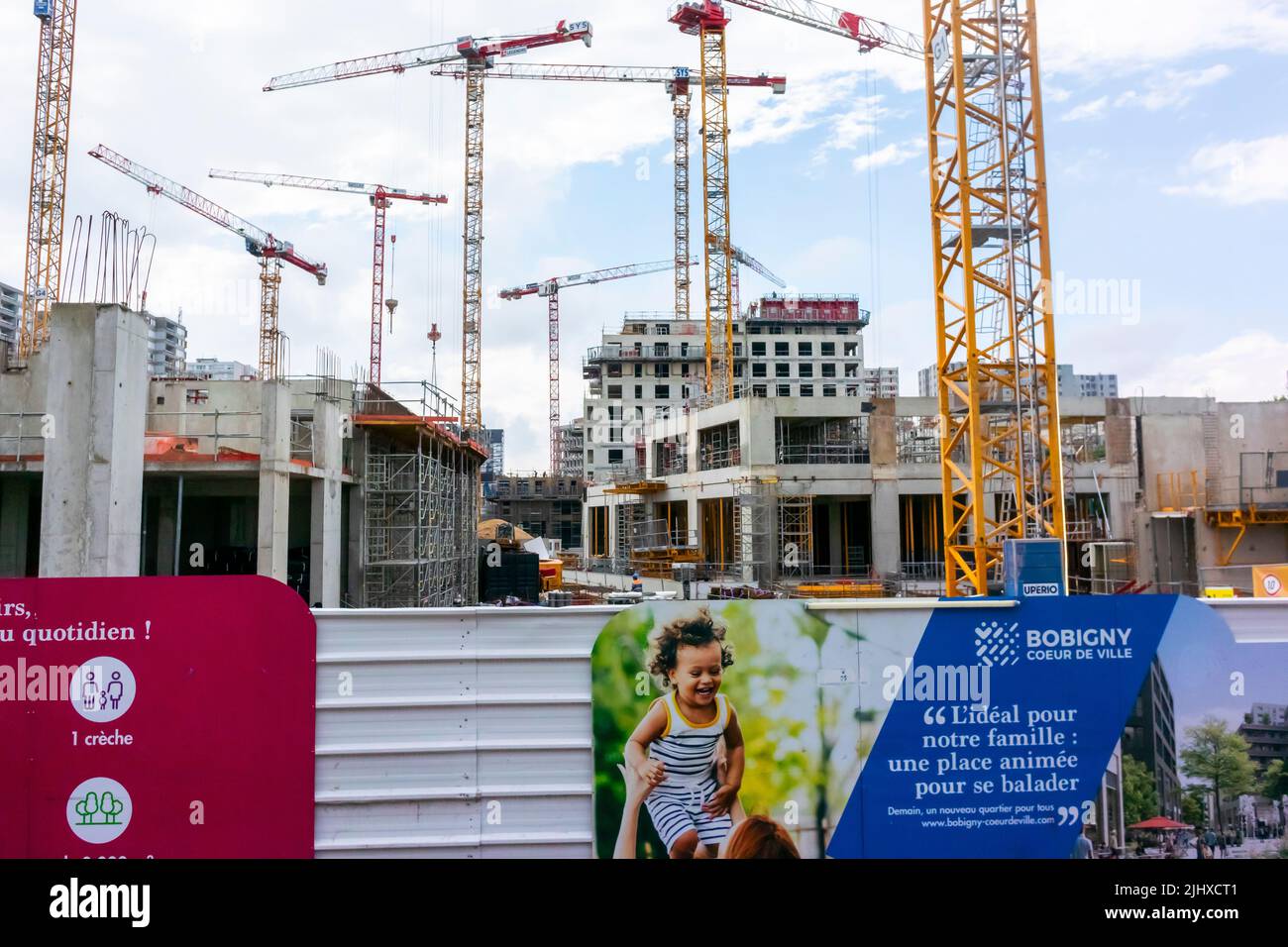 Bobigny, France, Reconstruction City Center, Paris Suburbs, Seine-Saint ...
