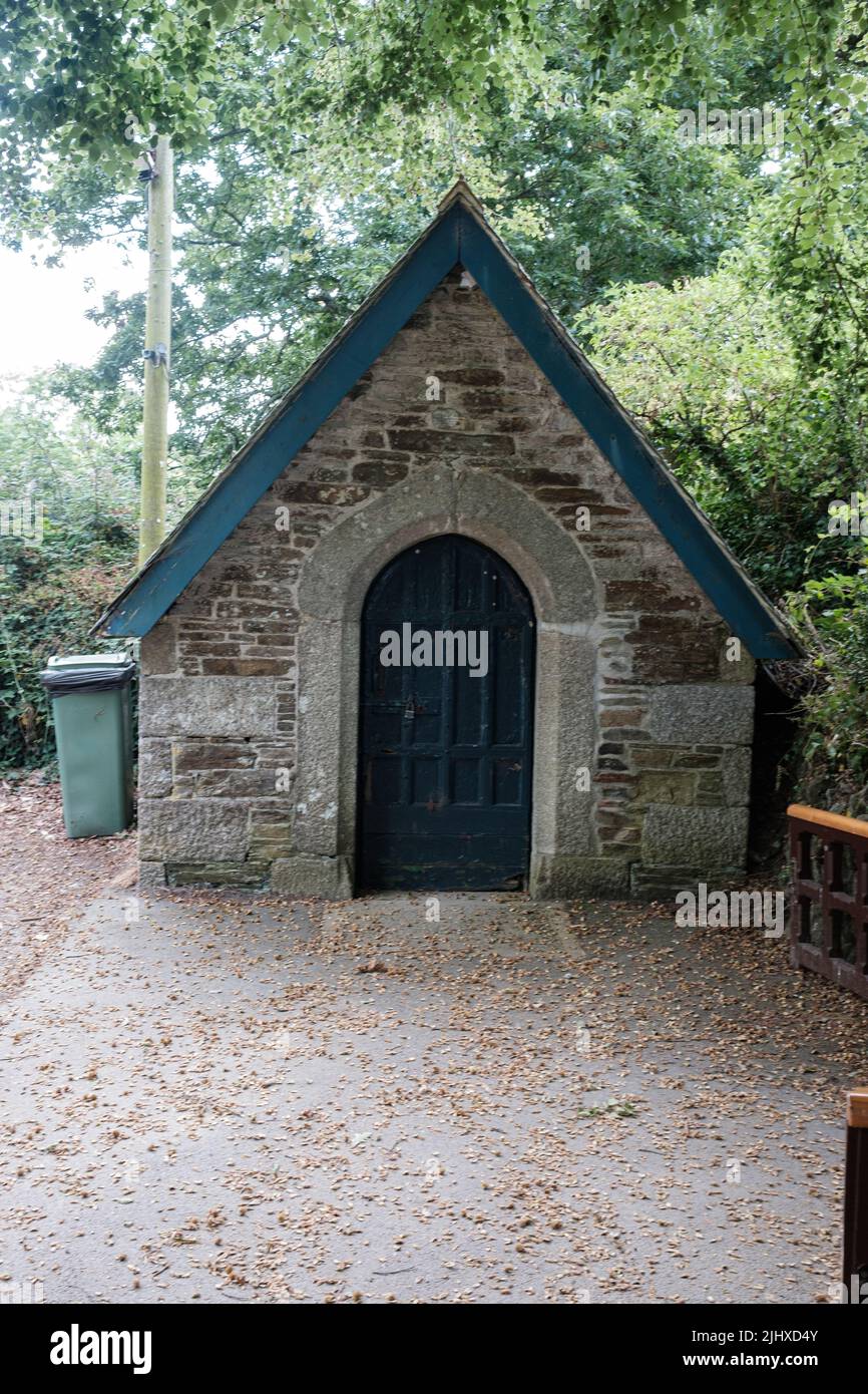 Exterior of St Mawnan and St Stephen's Church, Mawnan, Cornwall Stock ...