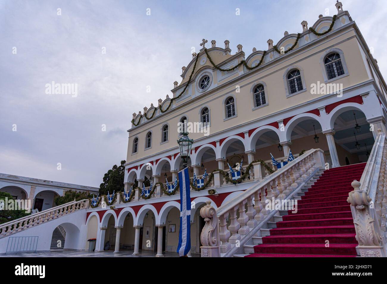 Exterior view of Panagia Megalochari cathedral church (Virgin Mary) in ...