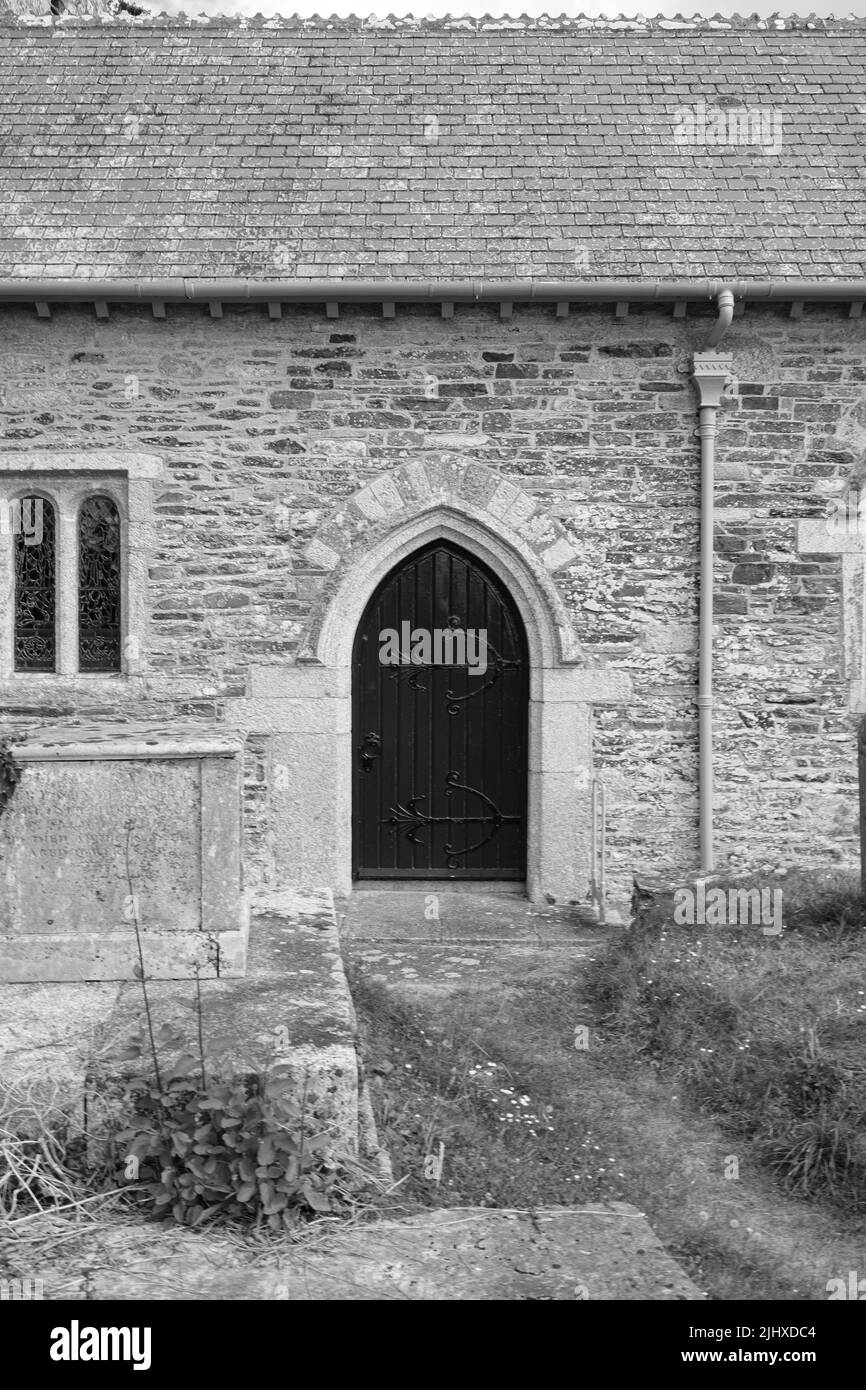 Exterior of St Mawnan and St Stephen's Church, Mawnan, Cornwall Stock ...