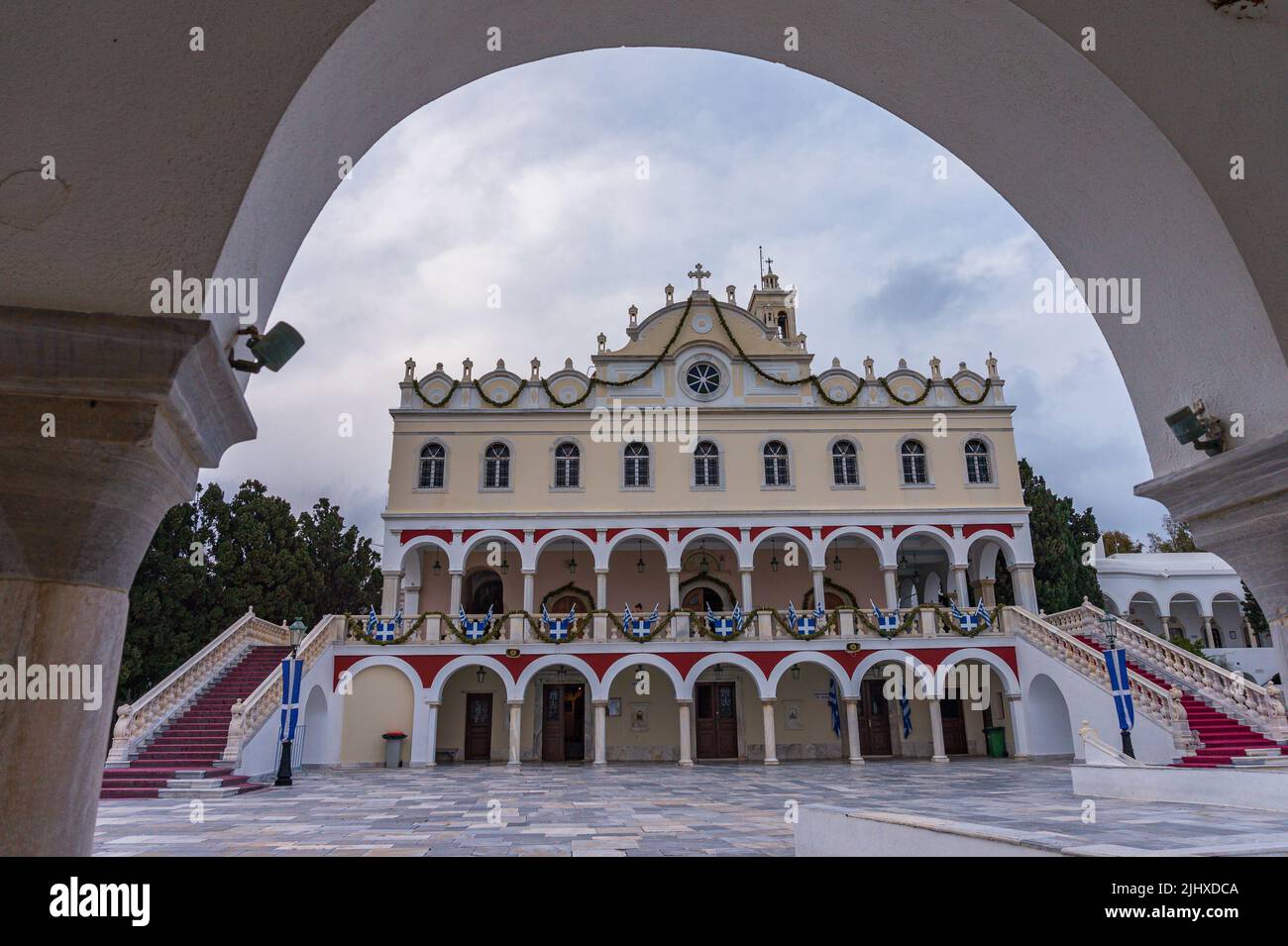 Exterior view of Panagia Megalochari cathedral church (Virgin Mary) in ...