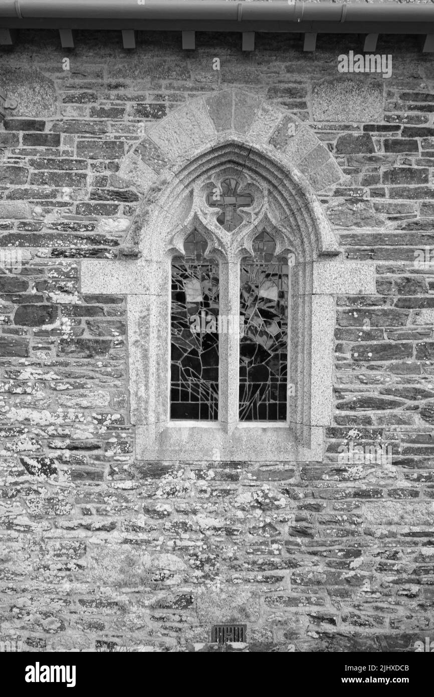 Exterior of St Mawnan and St Stephen's Church, Mawnan, Cornwall Stock ...