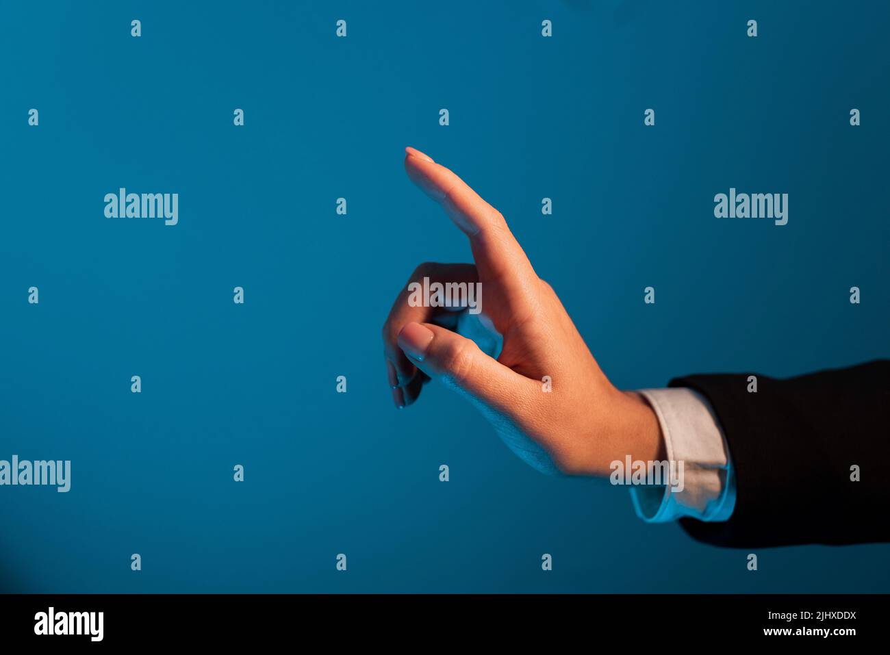 One Finger Pointing Important Infortmations. Hand Presenting Crutial ...