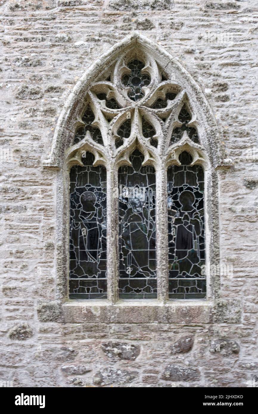 Exterior of St Mawnan and St Stephen's Church, Mawnan, Cornwall Stock ...